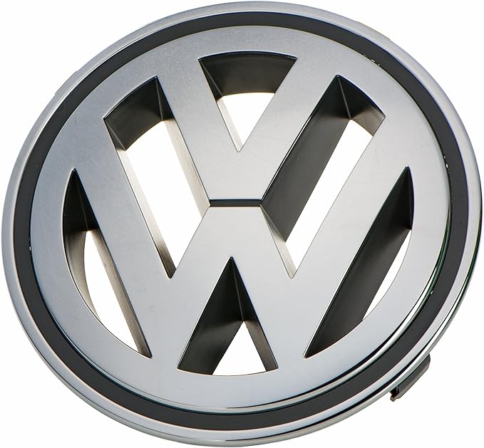 VW Volkswagen Front Grille Emblem CHROME GENUINE OEM Passat Jetta ...