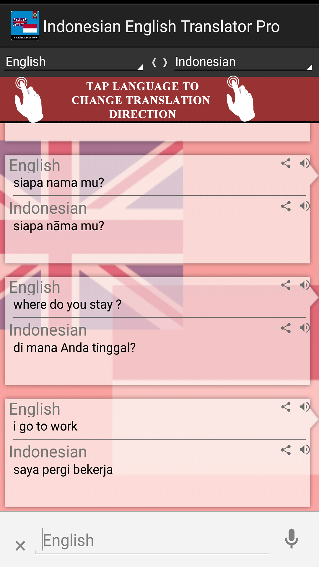 Indonesian English Translator Pro - App on Amazon Appstore