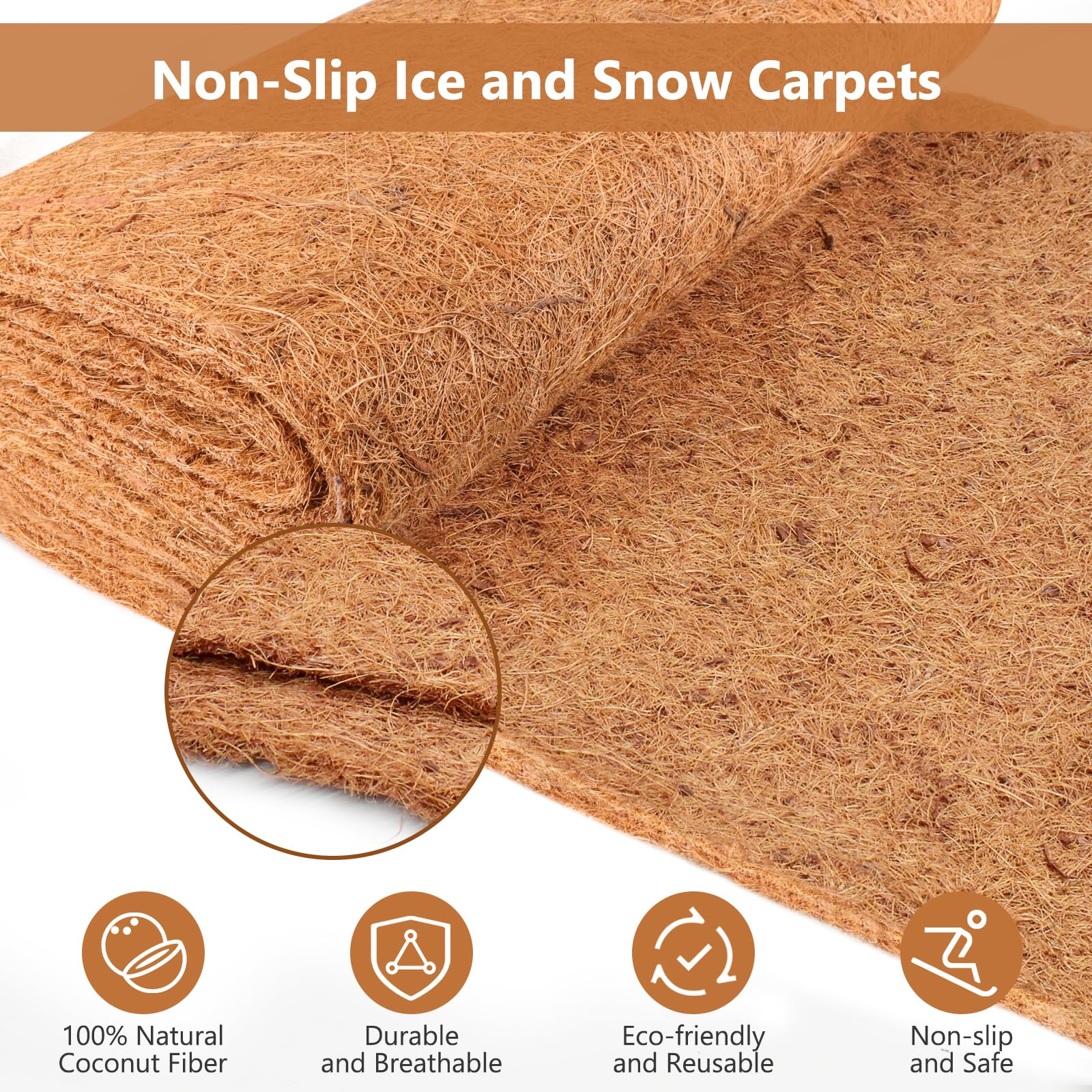 Snapklik.com : 3 Pack No Slip Ice And Snow Carpet Mats- 31 X 80 Inch ...