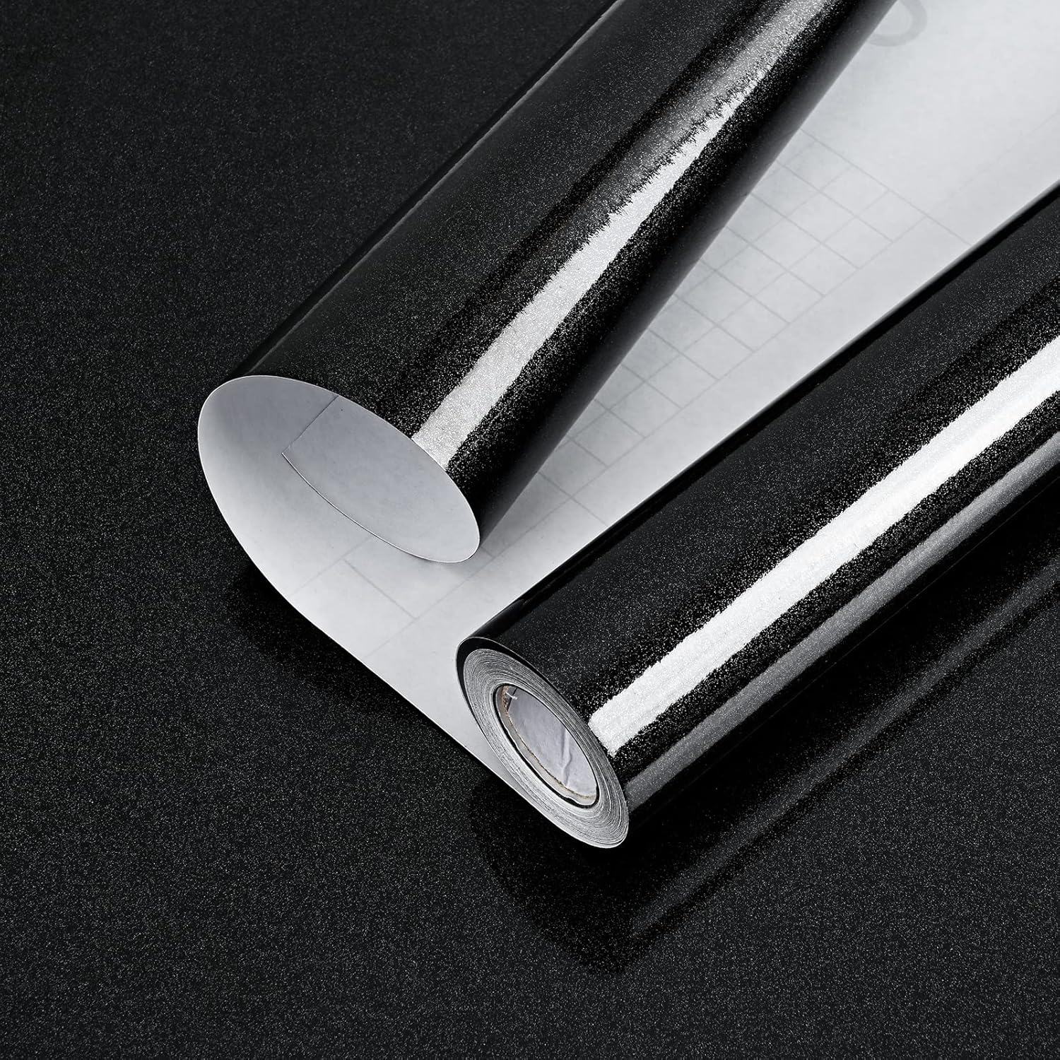 Amazon.com: Mecpar Glossy Black Contact Paper 15.8'' x 78.8'' Glittery ...