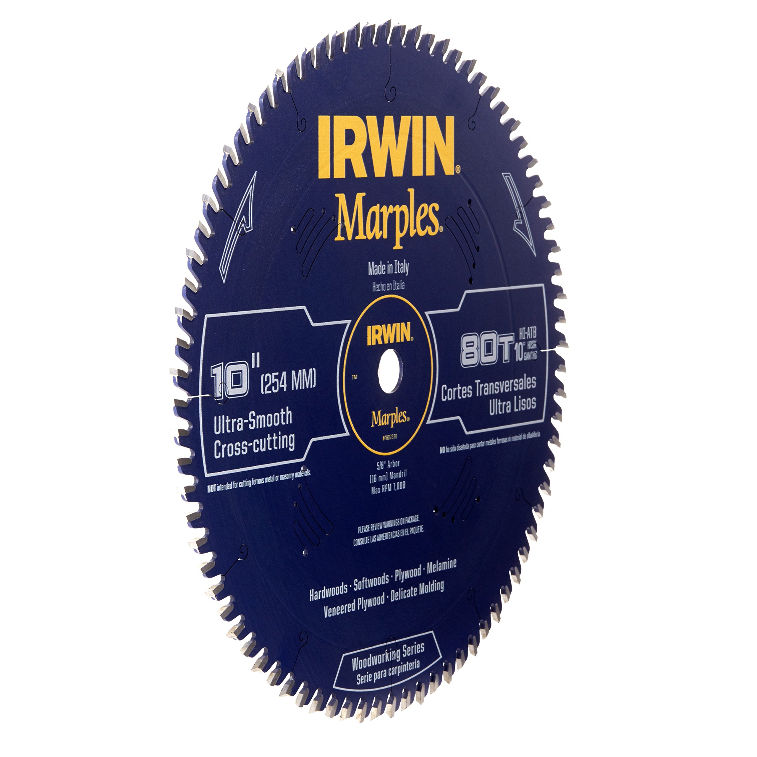 Snapklik.com : Irwin Tools IRWIN Marples 10-Inch Circular Saw Blade, Hi ...