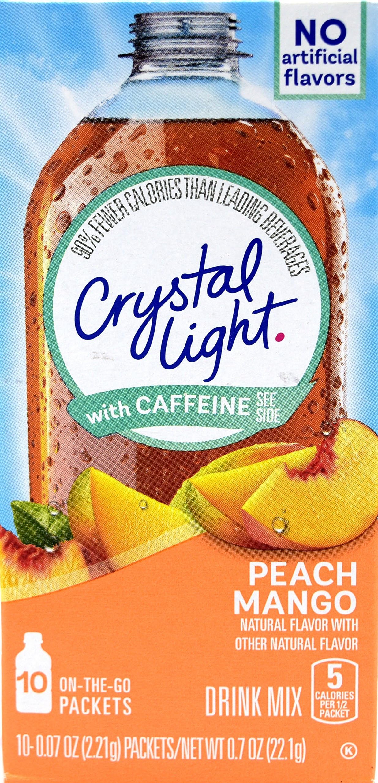 Amazon.com : Crystal Light Peach Mango Green Tea Naturally Flavored ...