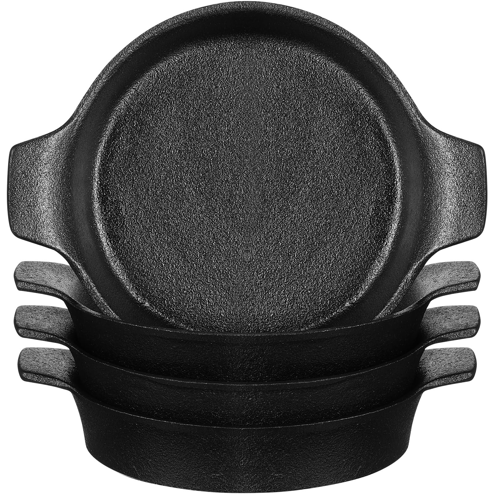 Amazon.com: Vesici Mini Skillets for Cookies Cast Iron Ramekins 7.2x5 ...