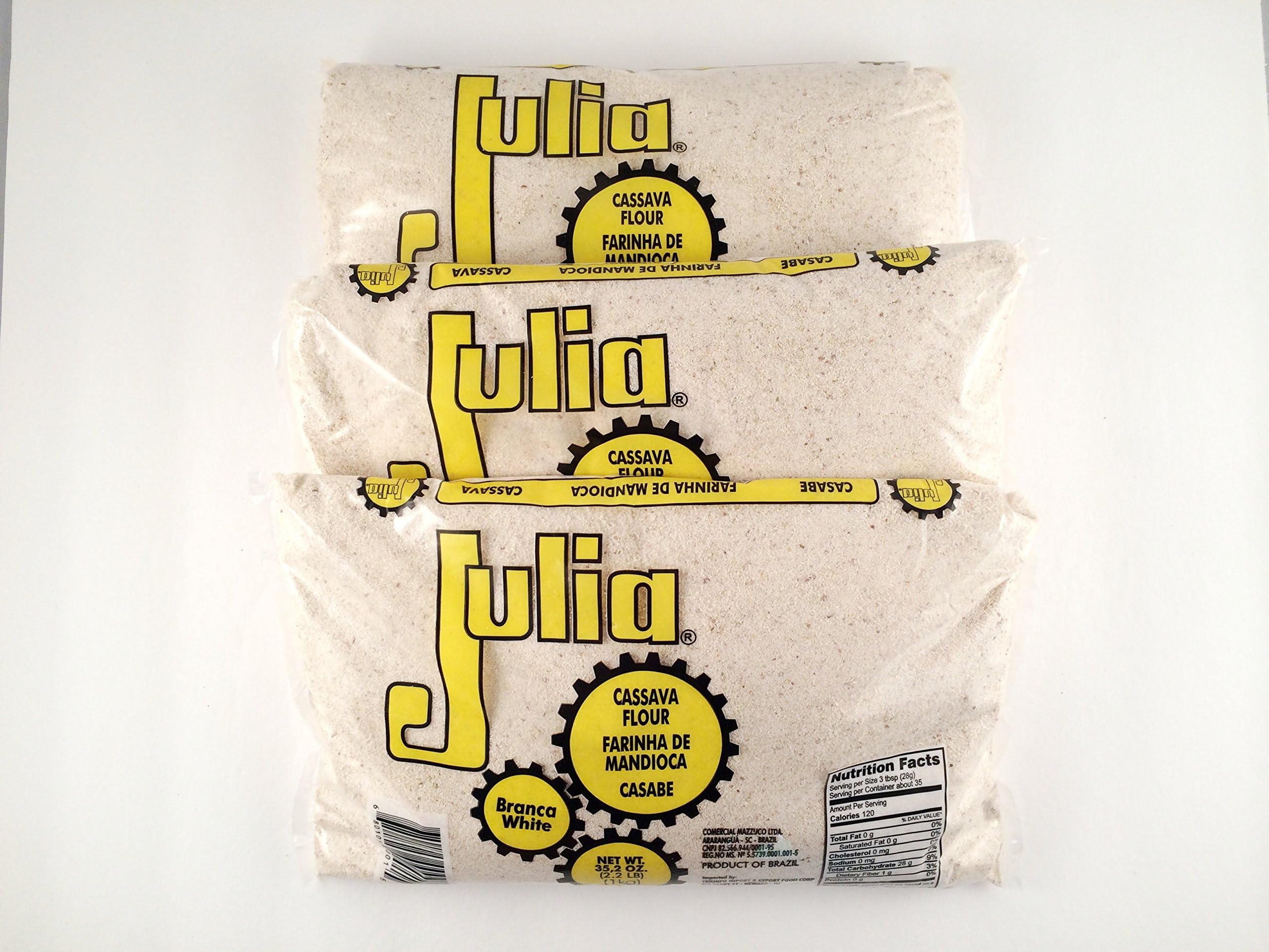 Amazon.com : Julia - Seasoned Cassava Flour - 35,2 oz (1kg) [PACK Of 2 ...