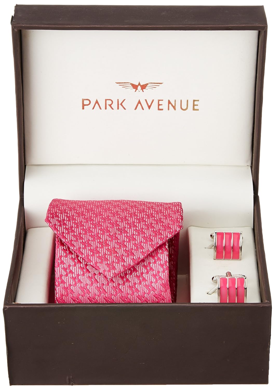 Buy Park Avenue Men's Tie Set (PZZX02195-R0STD_Red_STD) at Amazon.in