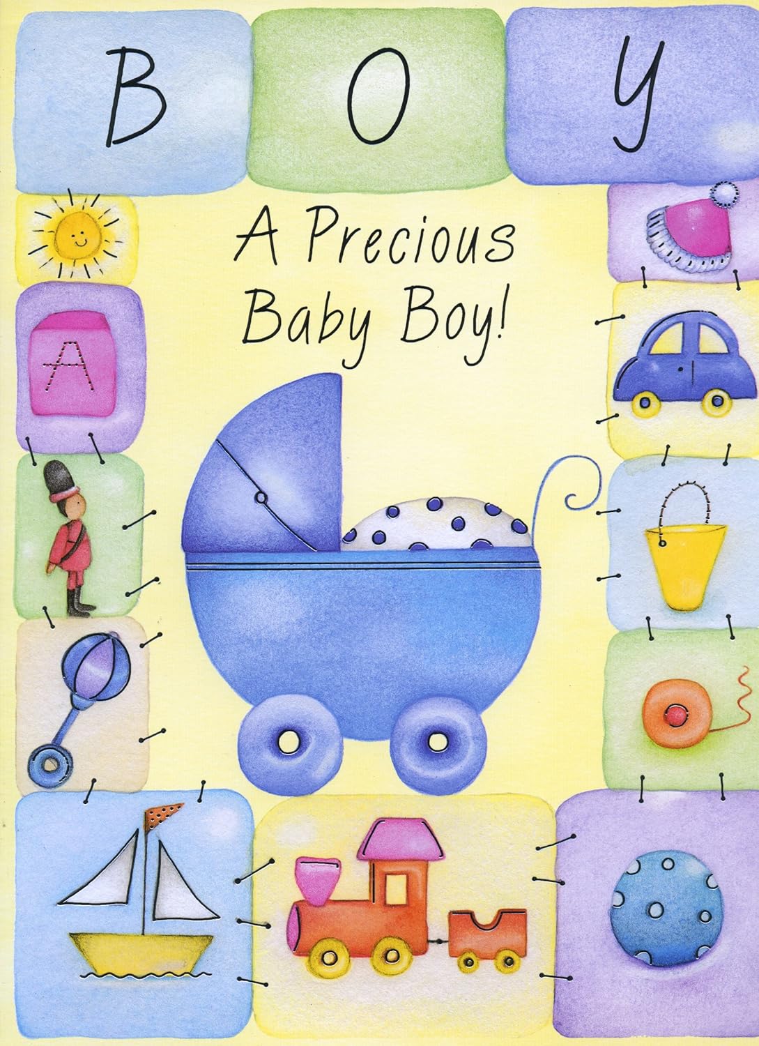 Amazon A4 Large Card New Baby Boy Card Finished With amazon-a4-large-card-new-baby-boy-card-finished-with