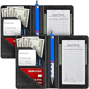 Amazon.com: Syntus 2 Pack Waiter Book Server Wallet for Waitress Server ...