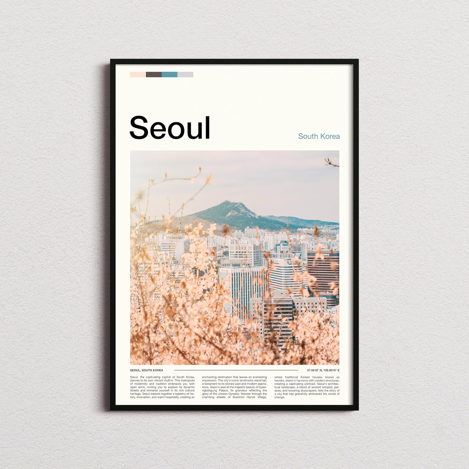 Amazon.com: Seoul Print, Seoul Poster, Seoul Wall Art, South Korea Art ...