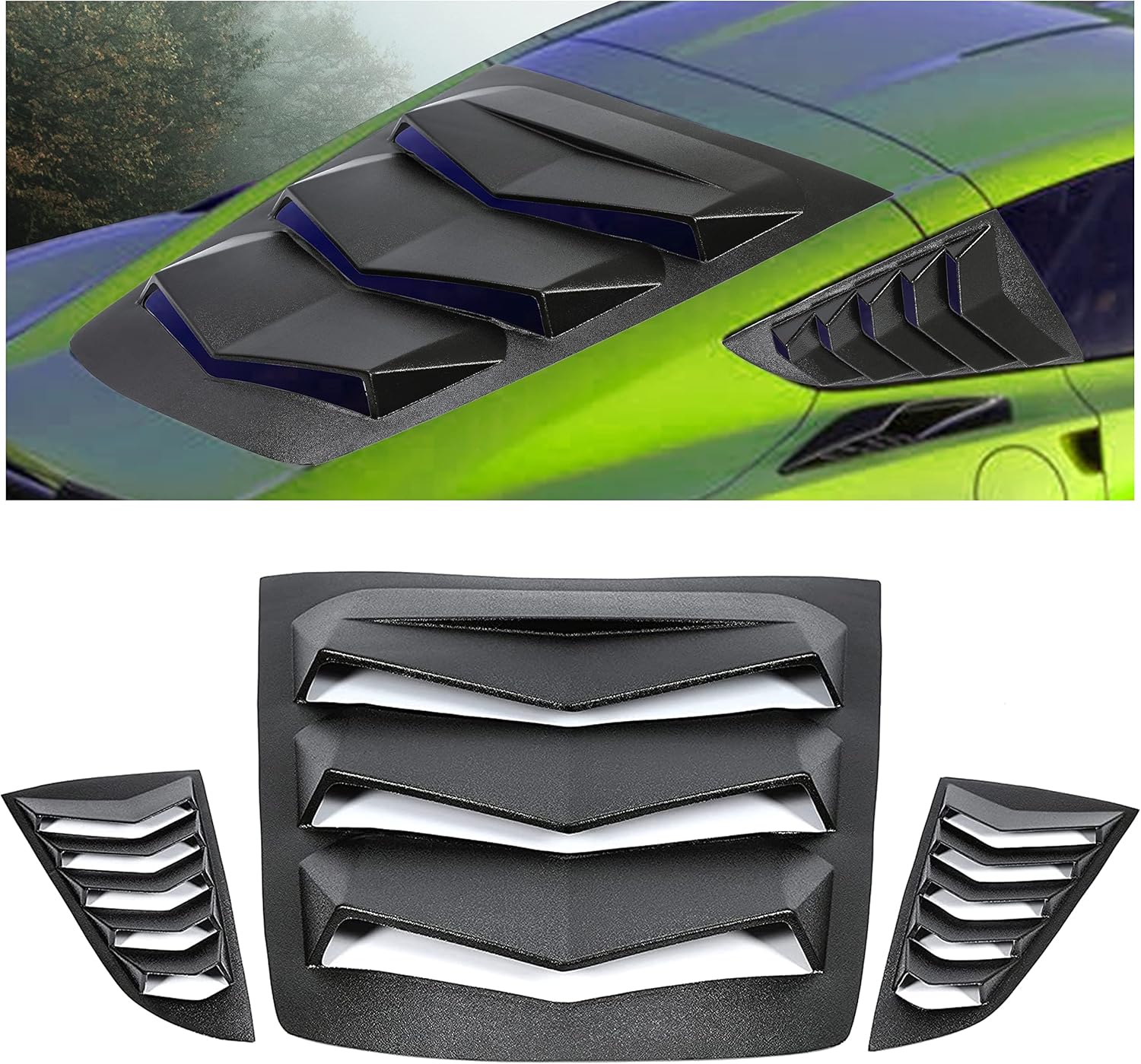 Amazon.com: HECASA Rear & Side Window Louver Compatible with 2014-2019 ...