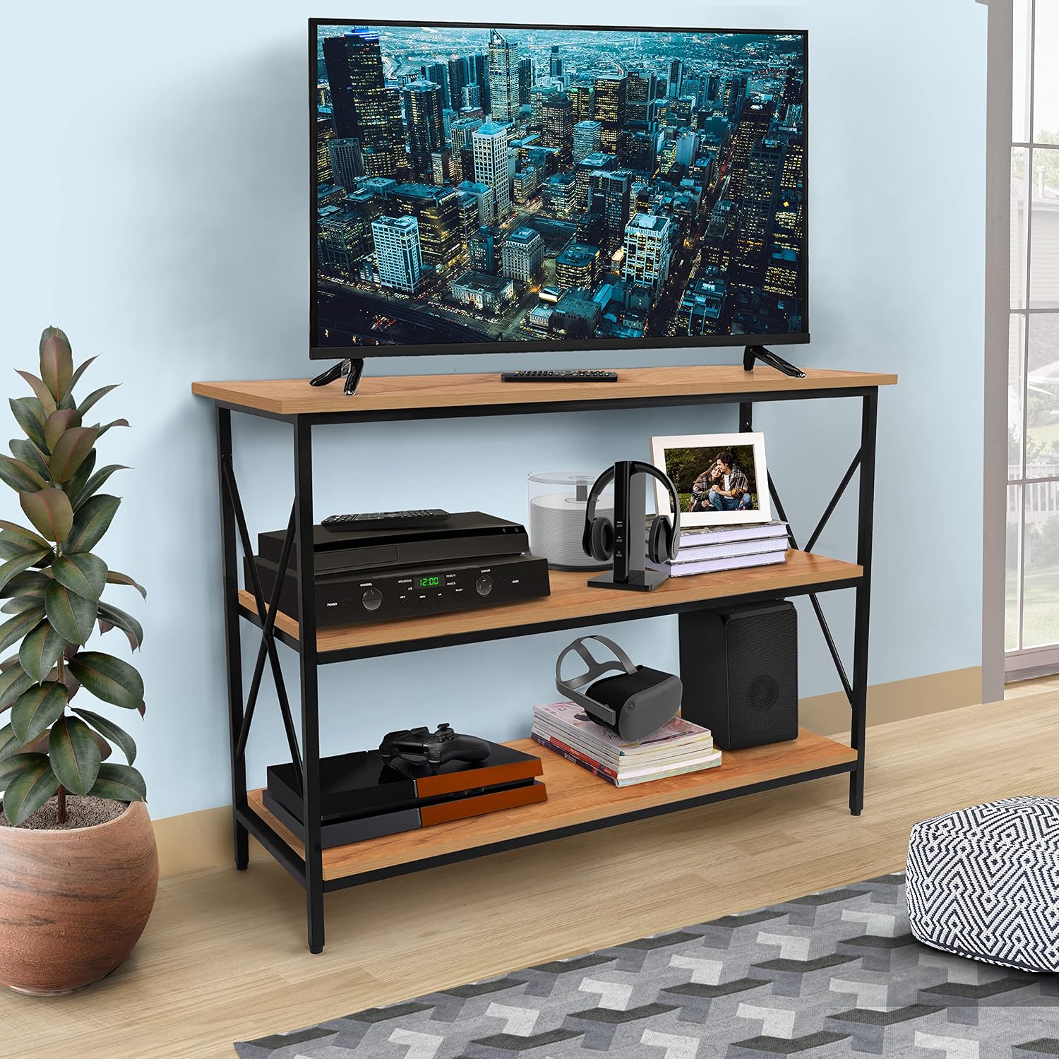 Amazon Brand – Umi Engineered Wood DIY Entertainment TV Unit for Living ...