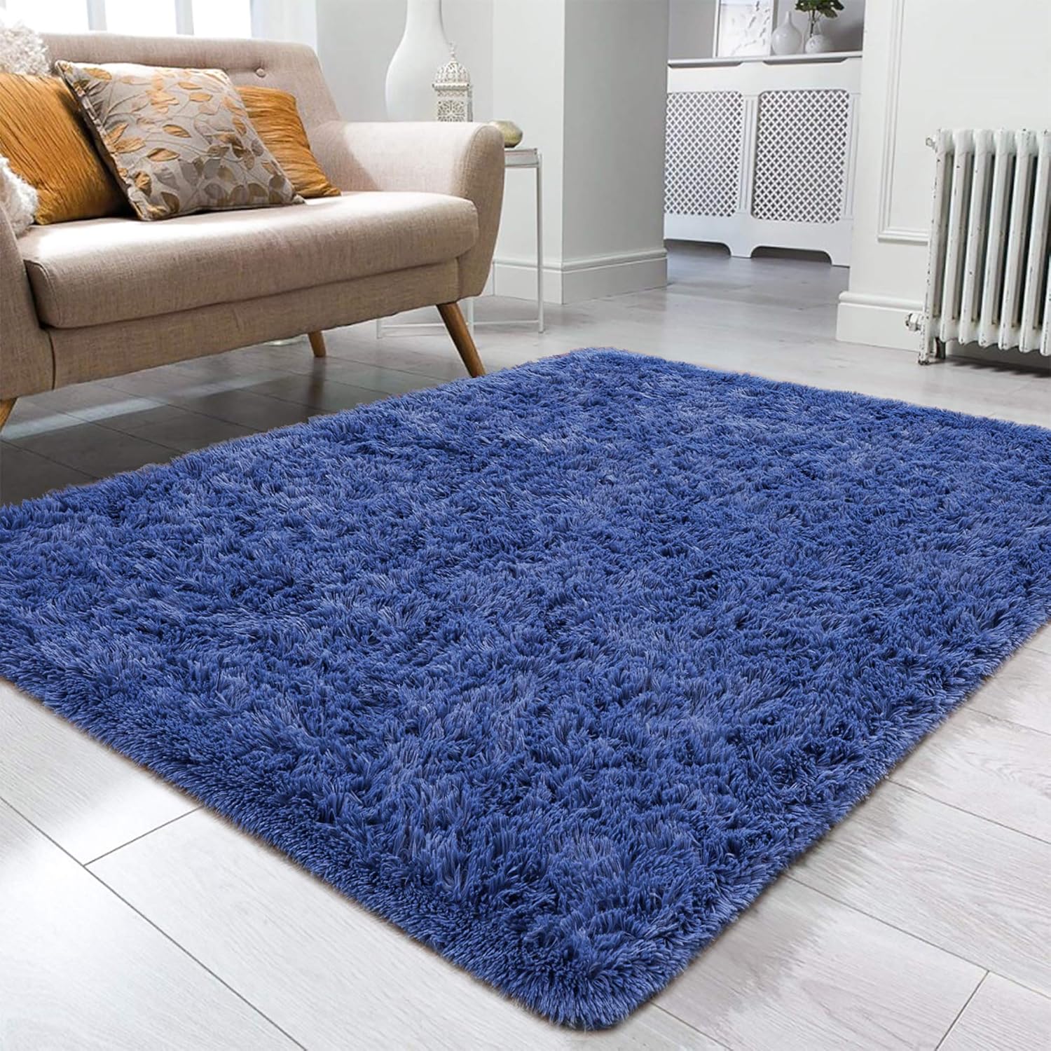 Amazon.com: Ompaa Fluffy Rug, Super Soft Fuzzy Area Rugs for Bedroom ...