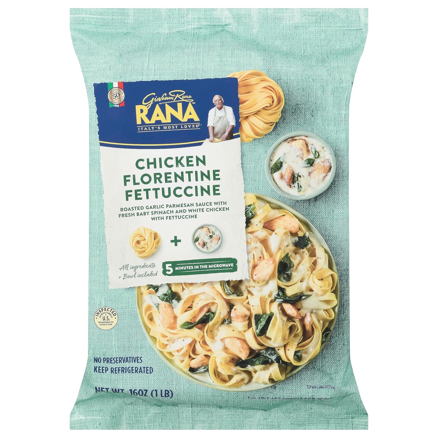 Amazon.com: Rana, Meal Kit Chicken Florentine Fettuccine, 16 Ounce ...