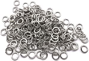 Amazon.com: M8 Split Lock Washer, 304 Stainless Steel Spring Lock ...