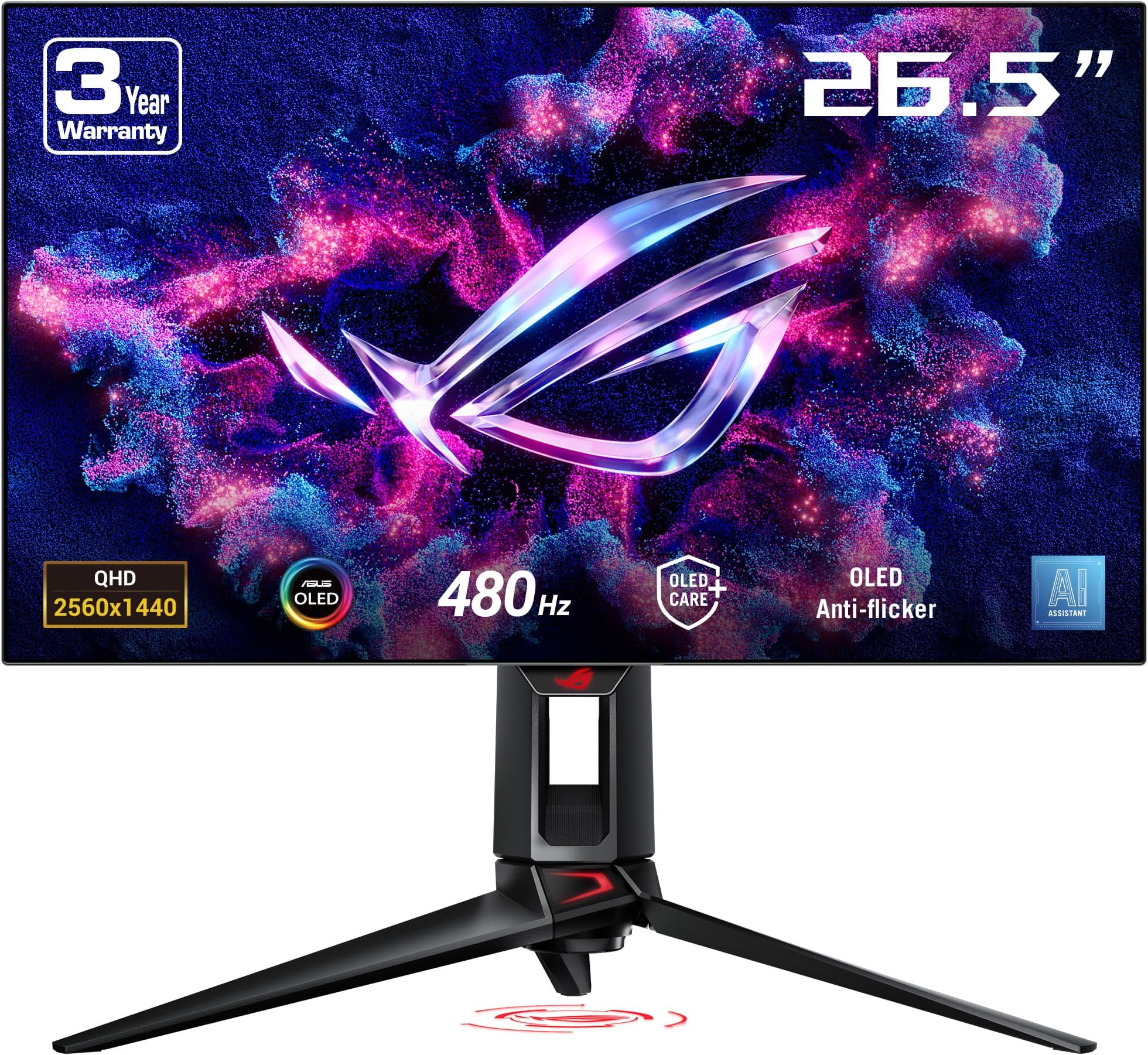 ASUS ROG Swift OLED PG27AQDP, 27 Zoll WQHD Gaming Monitor, 480 Hz, 0 ...