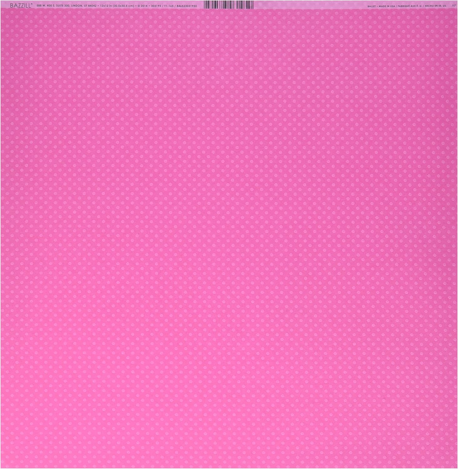 Bazzill Basics Paper Cardstock Ballet Pink 12X12 80Lb Dot Swiss By ...