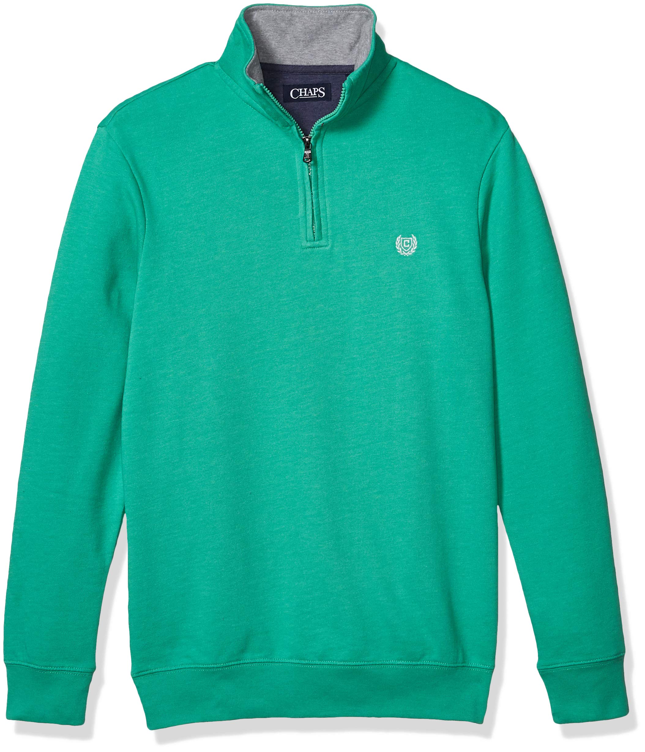 Snapklik.com : Chaps Mens Classic Fit Textured Quarter Zip Sweater