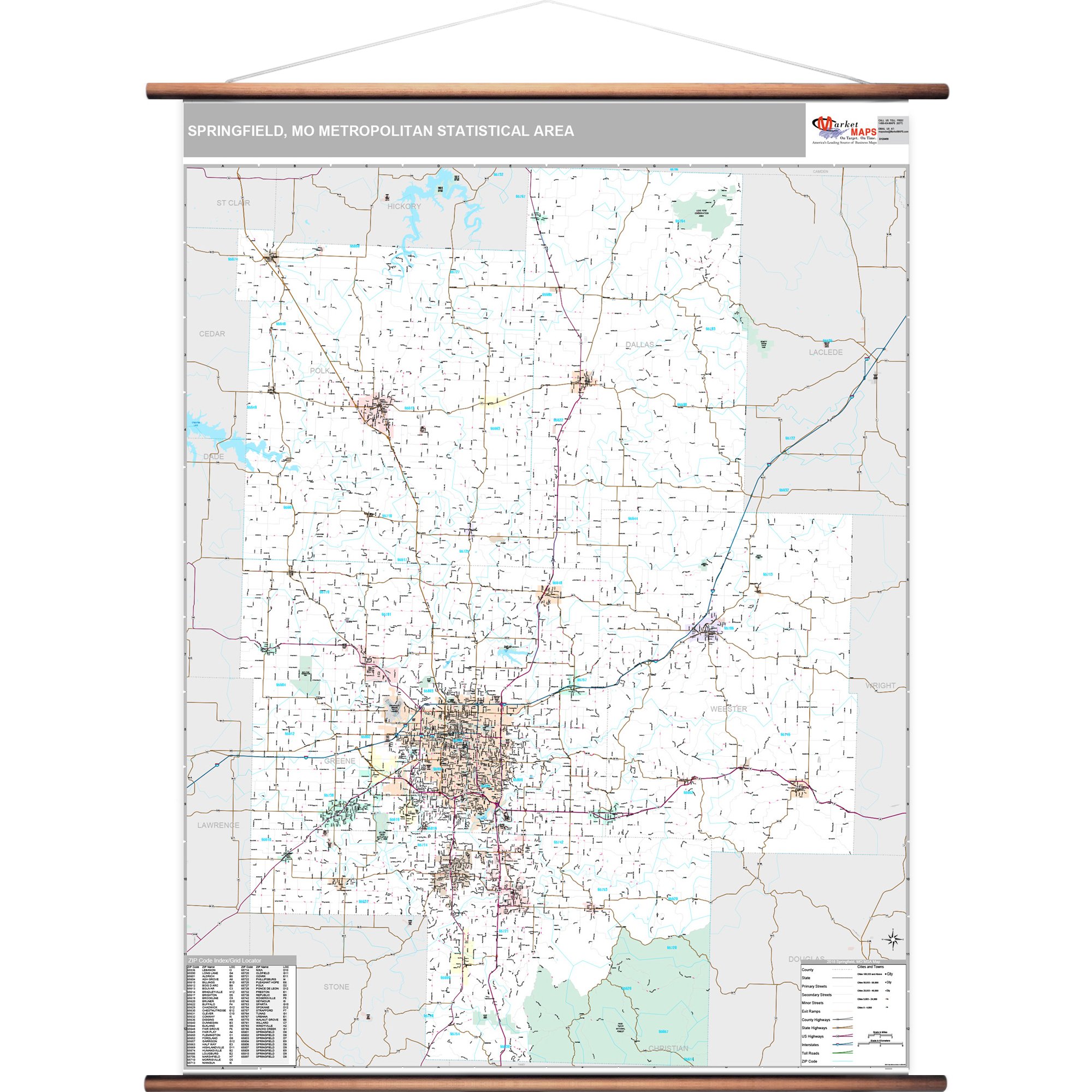 Springfield Missouri Map