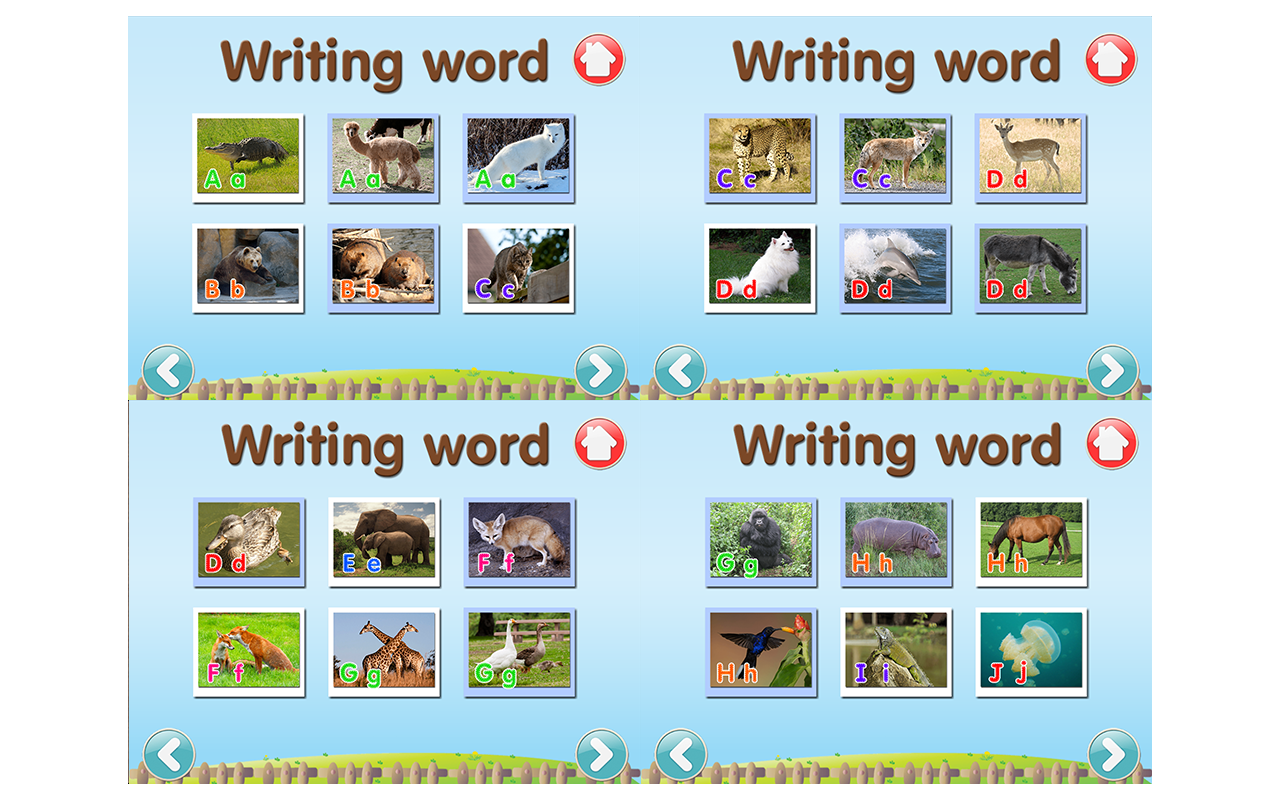 ABC Animal Flashcard Write - App on Amazon Appstore