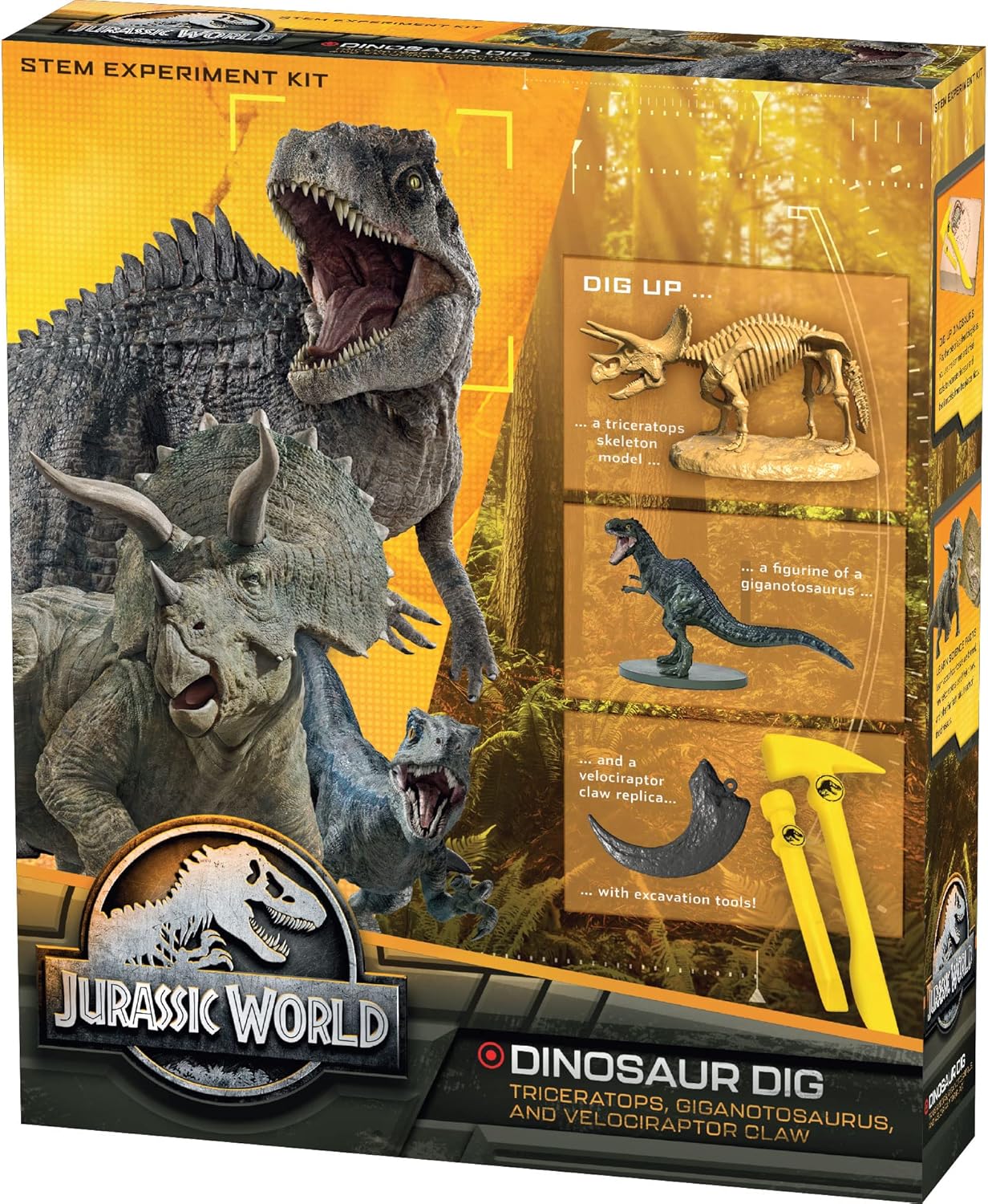 Amazon.com: Jurassic World: Dinosaur Dig – Triceratops, Giganotosaurus ...