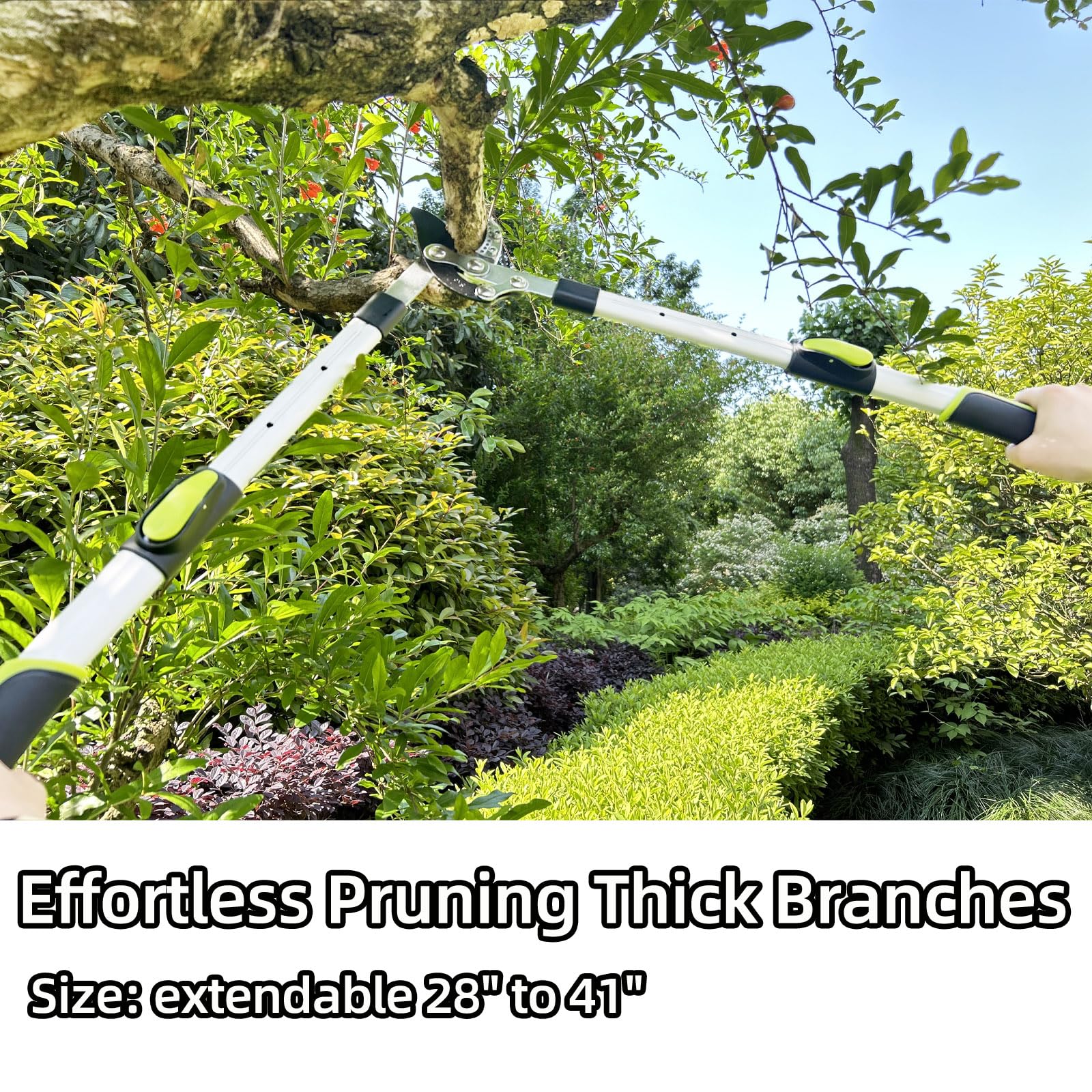 Tree Limb Cutter Heavy Duty Extendable Tree Loppers - 28-41 Inch Branch ...