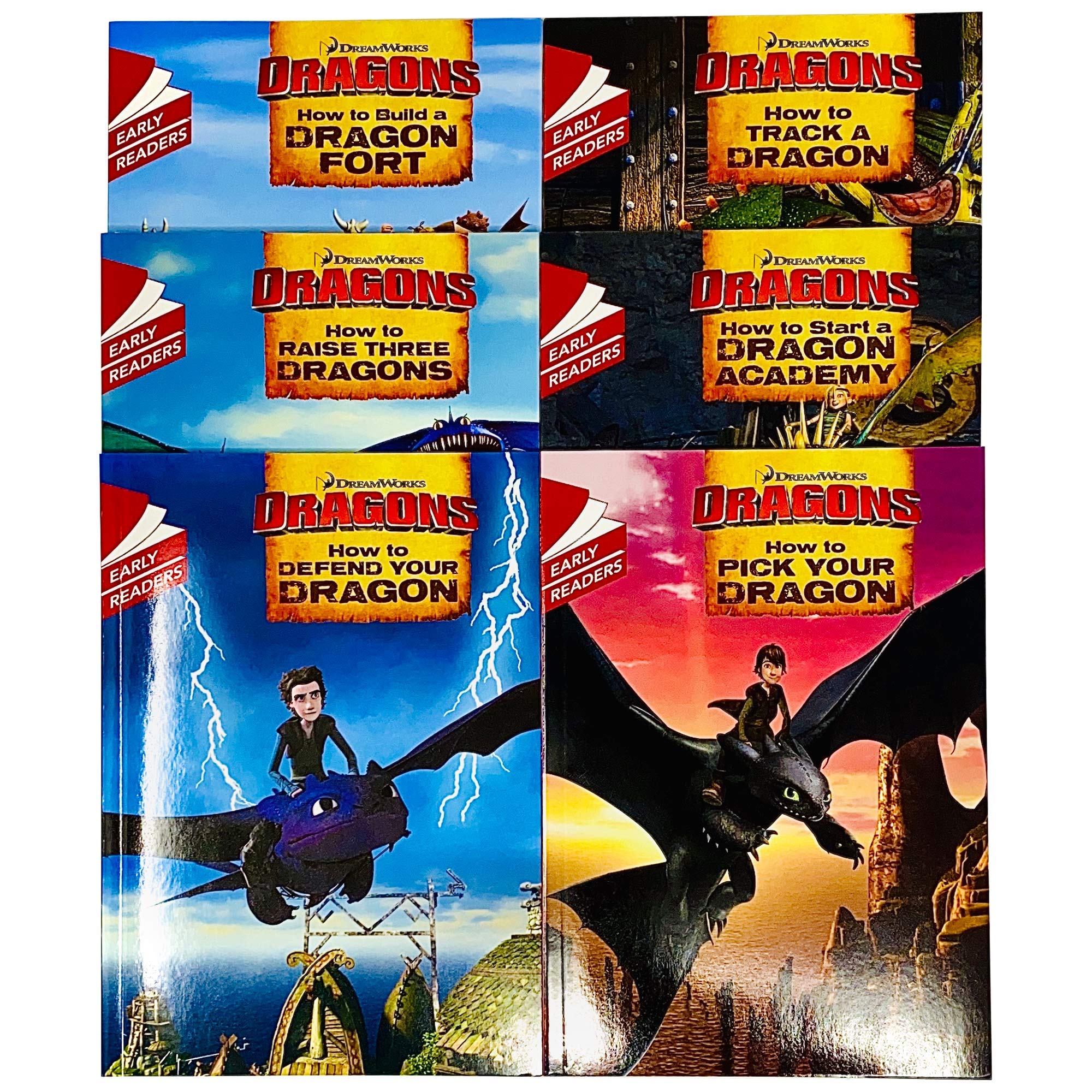 How to Train Your Dragon Dreamworks Colour Early Readers 6 Books ...
