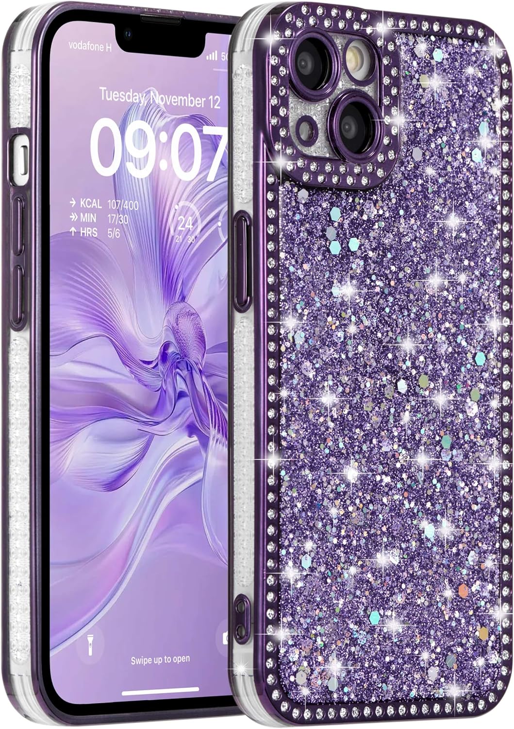 FABSPARK Case for iPhone 16 Pro Max,Glitter Crystal Diamond Rhinestones ...