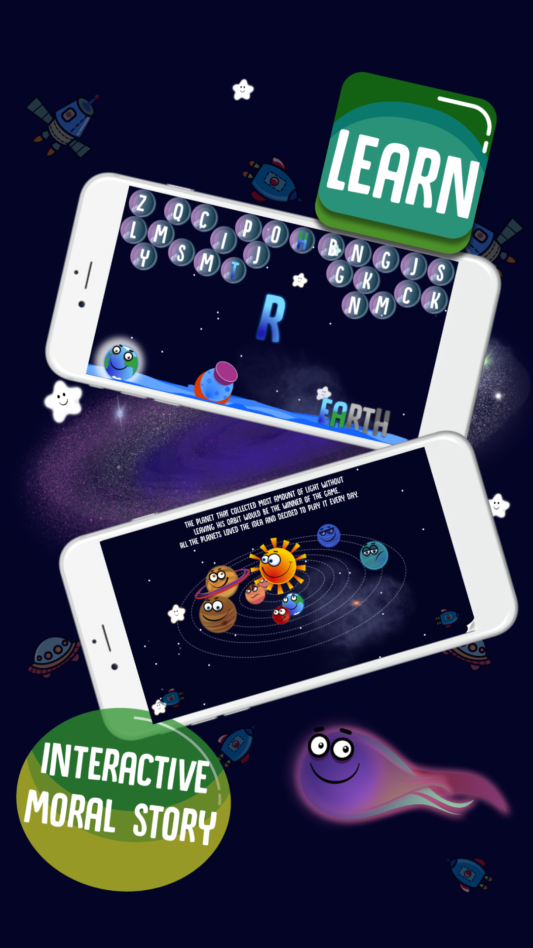 Solar Family Planets Story Games about Solar System for Kids - App on ...