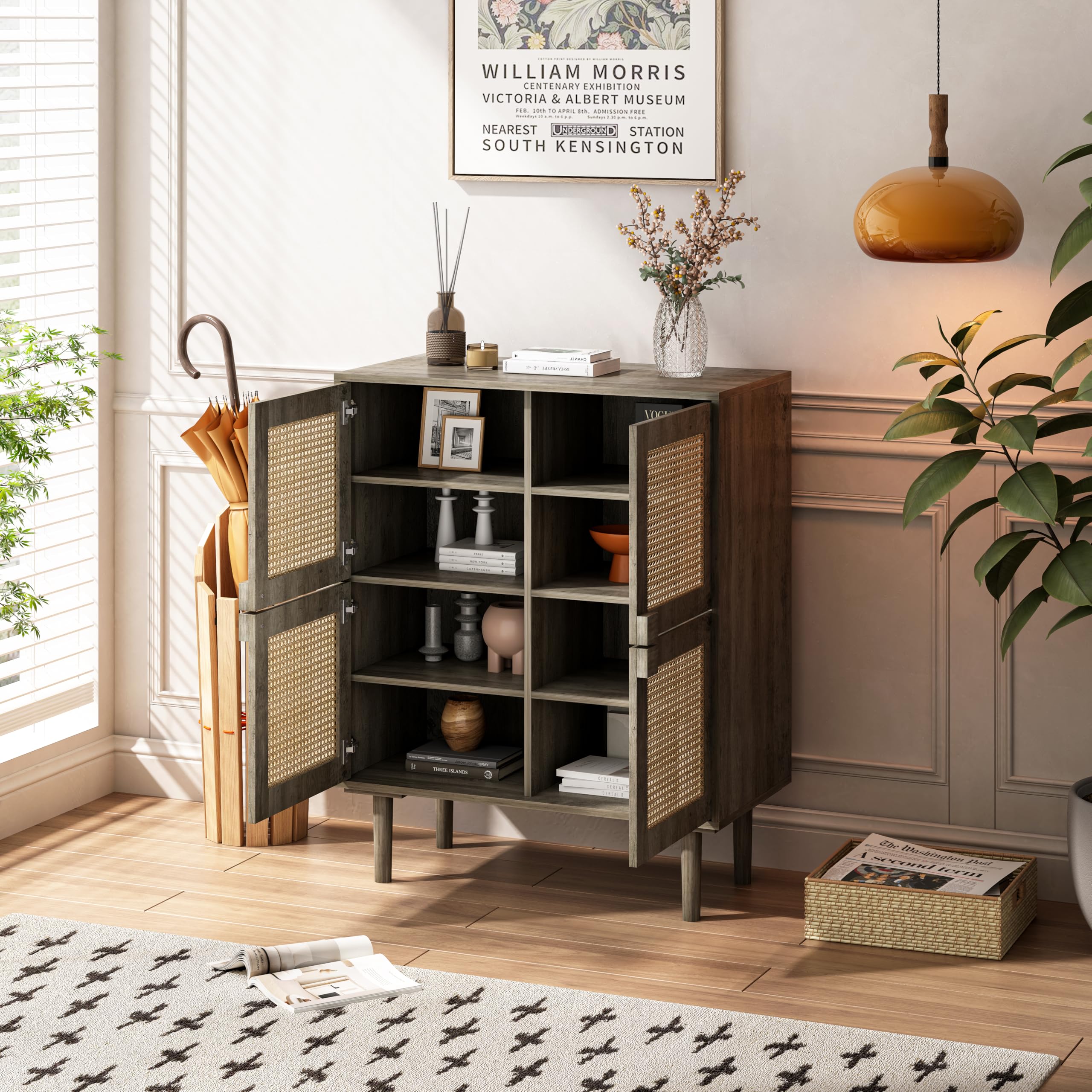 Mesh Cabinet Walker Edison Industrial Metal Mesh 2 Door Storage