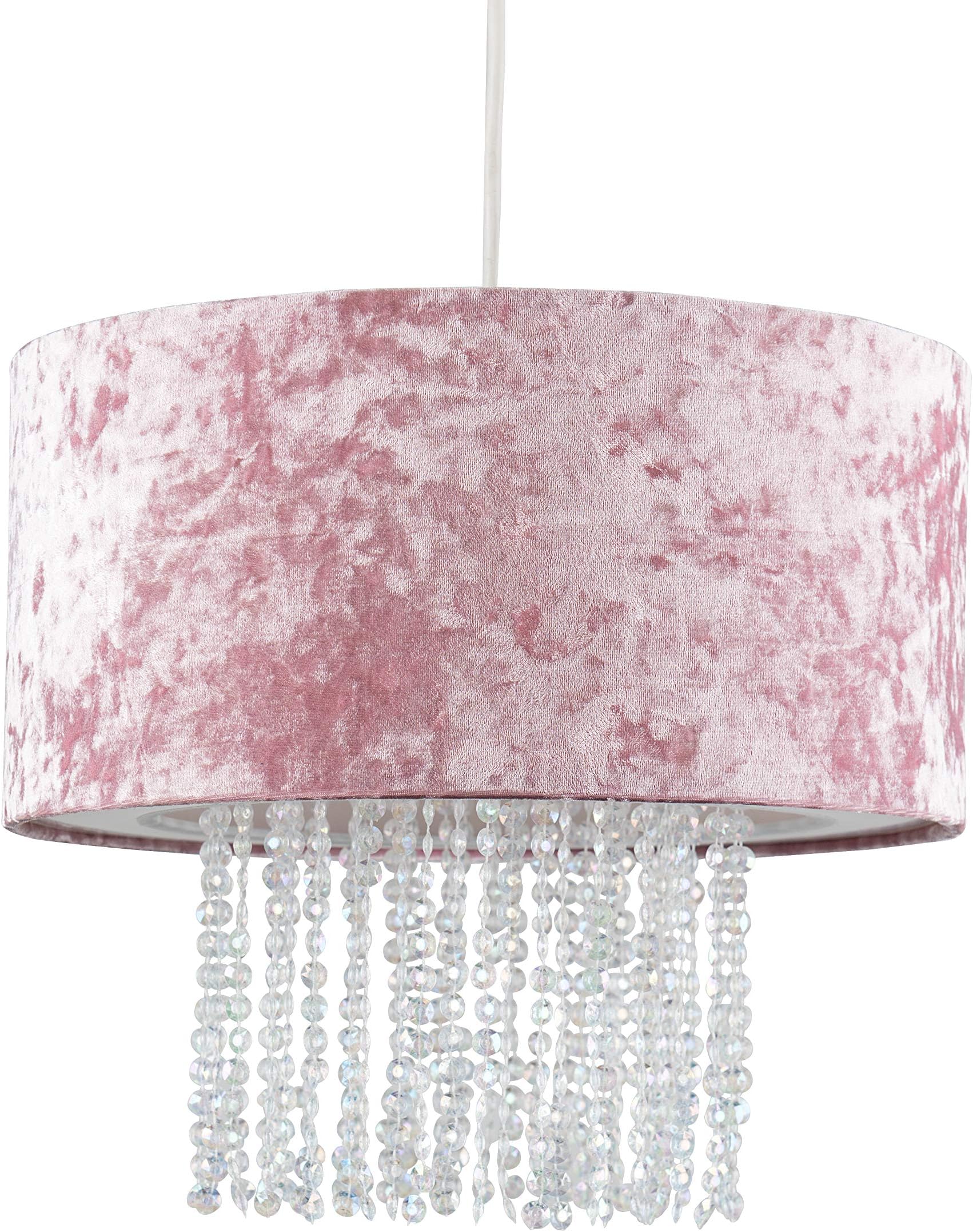 Modern 5 Tier Cylinder Ceiling Pendant Light Shade in a Pink Finish ...