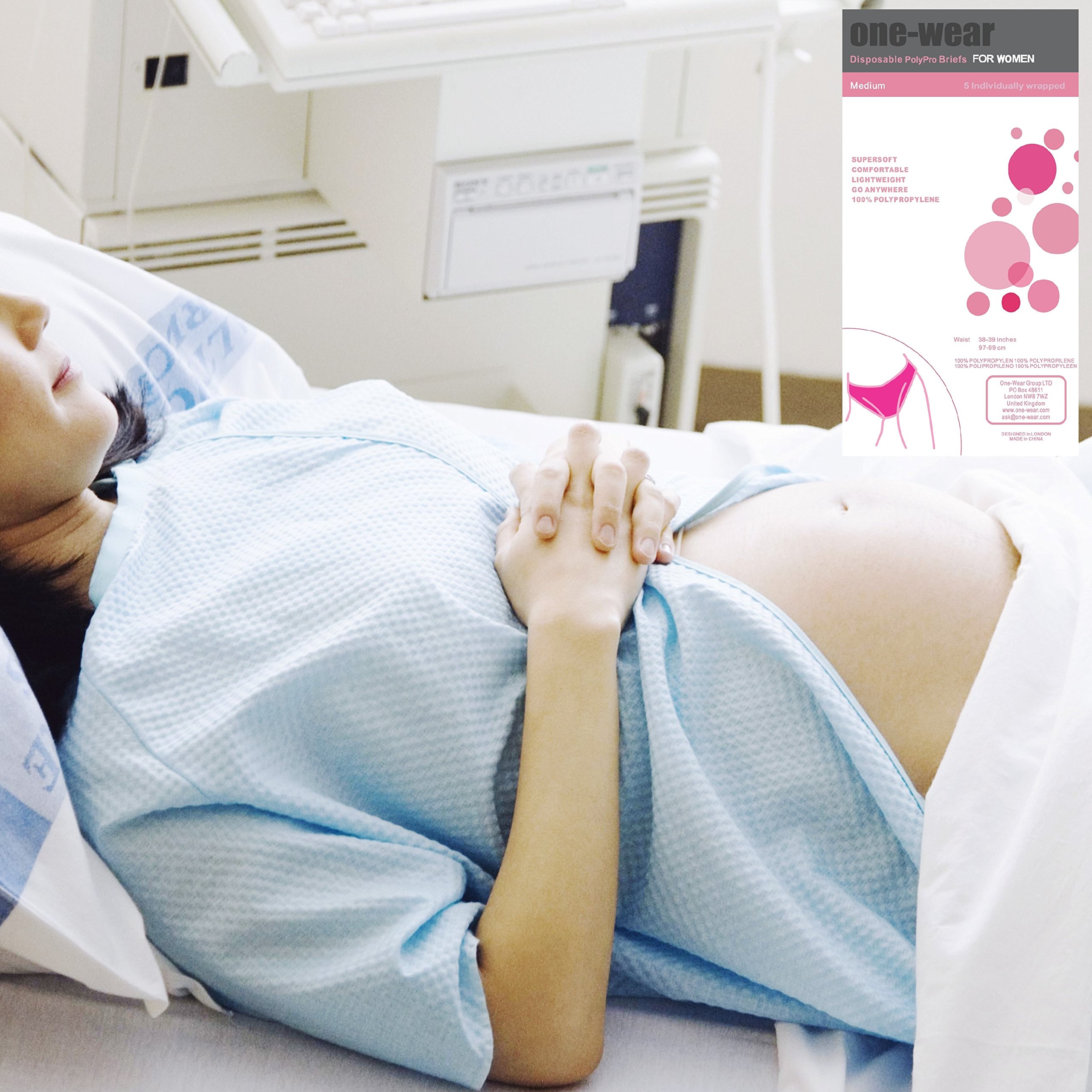 Buy Disposable Knickers Maternity Hospital Pants Women (5 Pack White ...