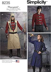 Amazon.com: Simplicity 8235 Men's Halloween and Cosplay Video Game ...