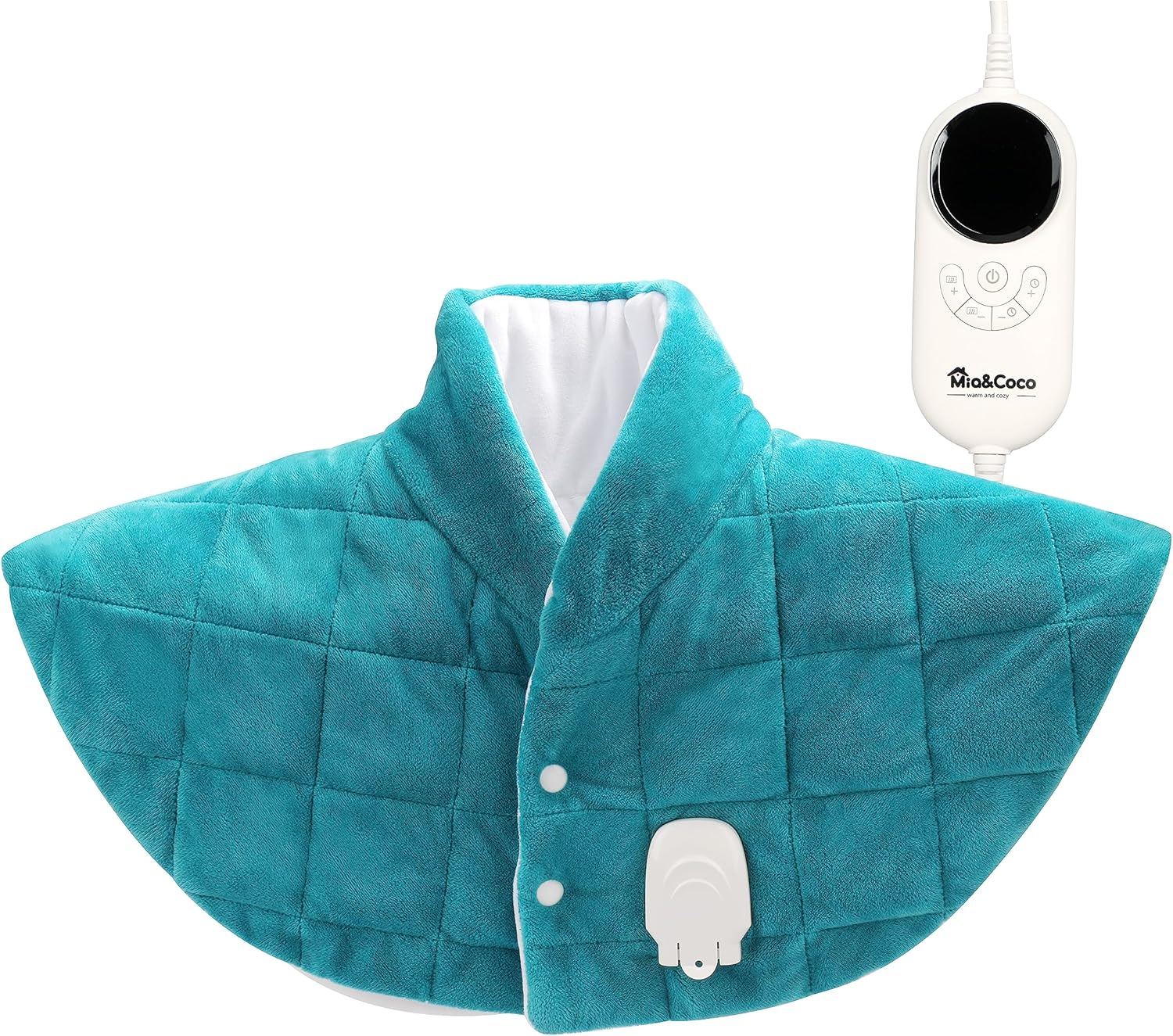 Coussin chauffant lesté avec arrêt automatique pour dos, épaules, cou ...