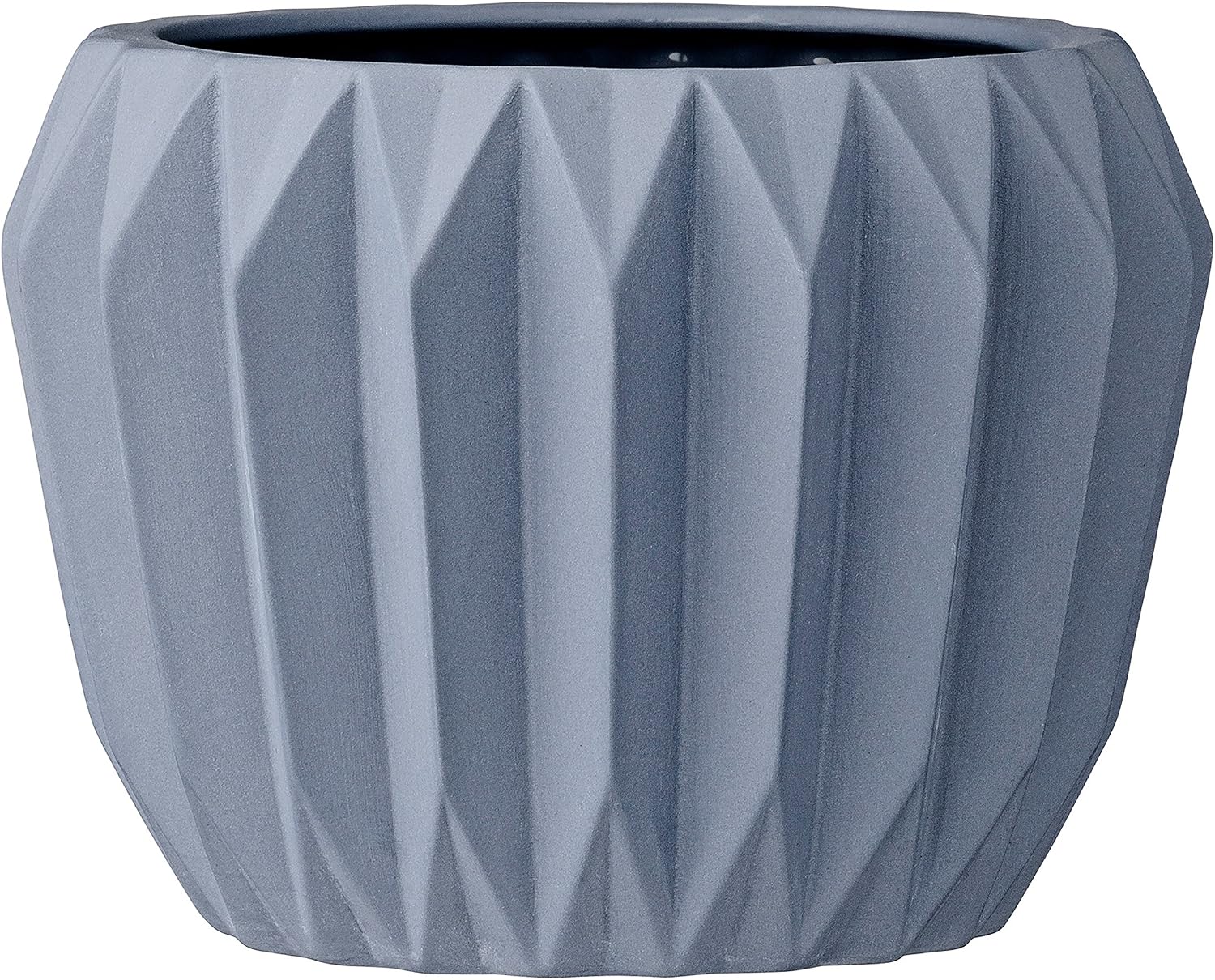 Amazon.com: Bloomingville A21900021 Round Ceramic Fluted Flower Pot ...
