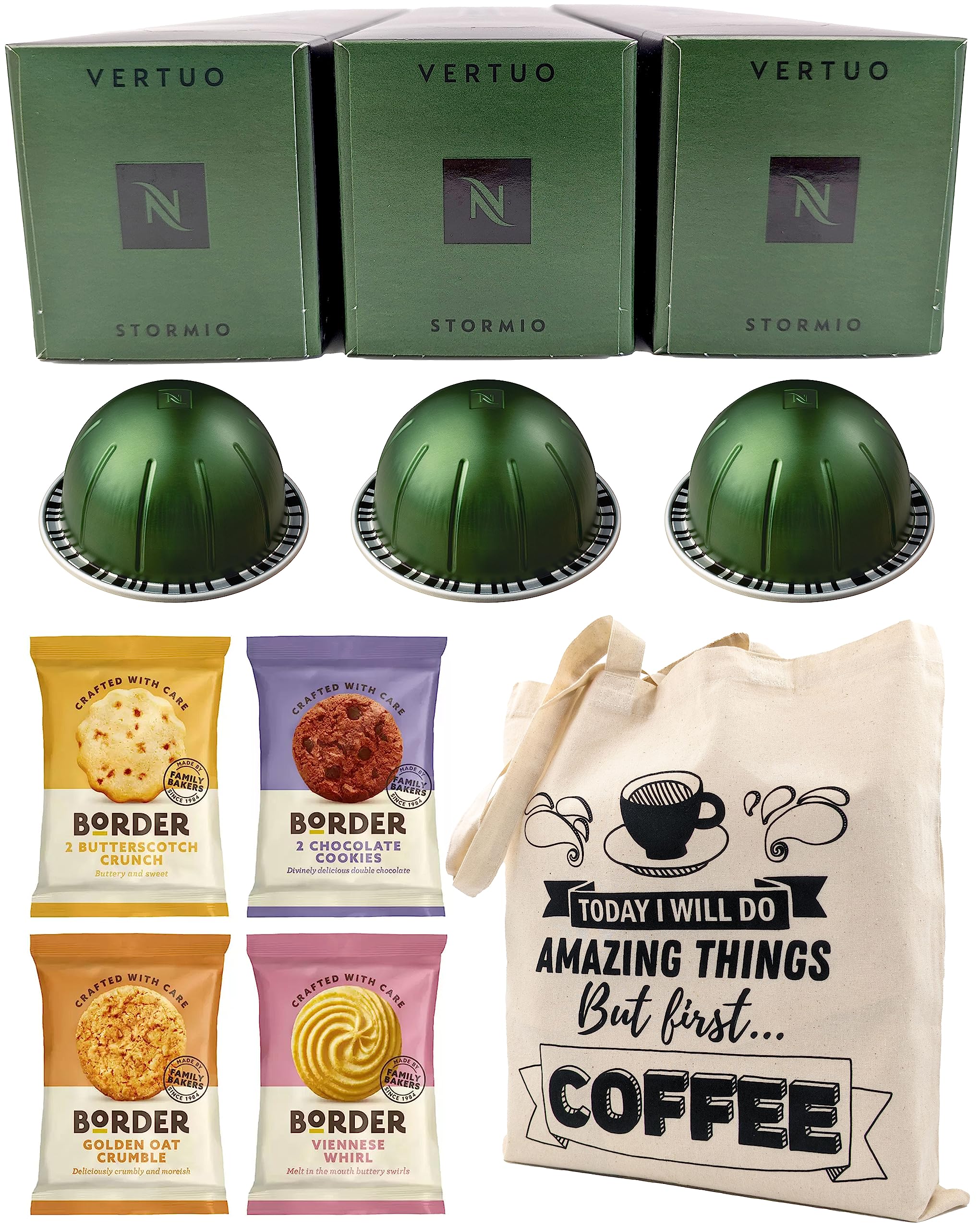 Nespresso Vertuo Stormio Coffee Capsules - 3 Boxes (30 Pods) Bundled ...