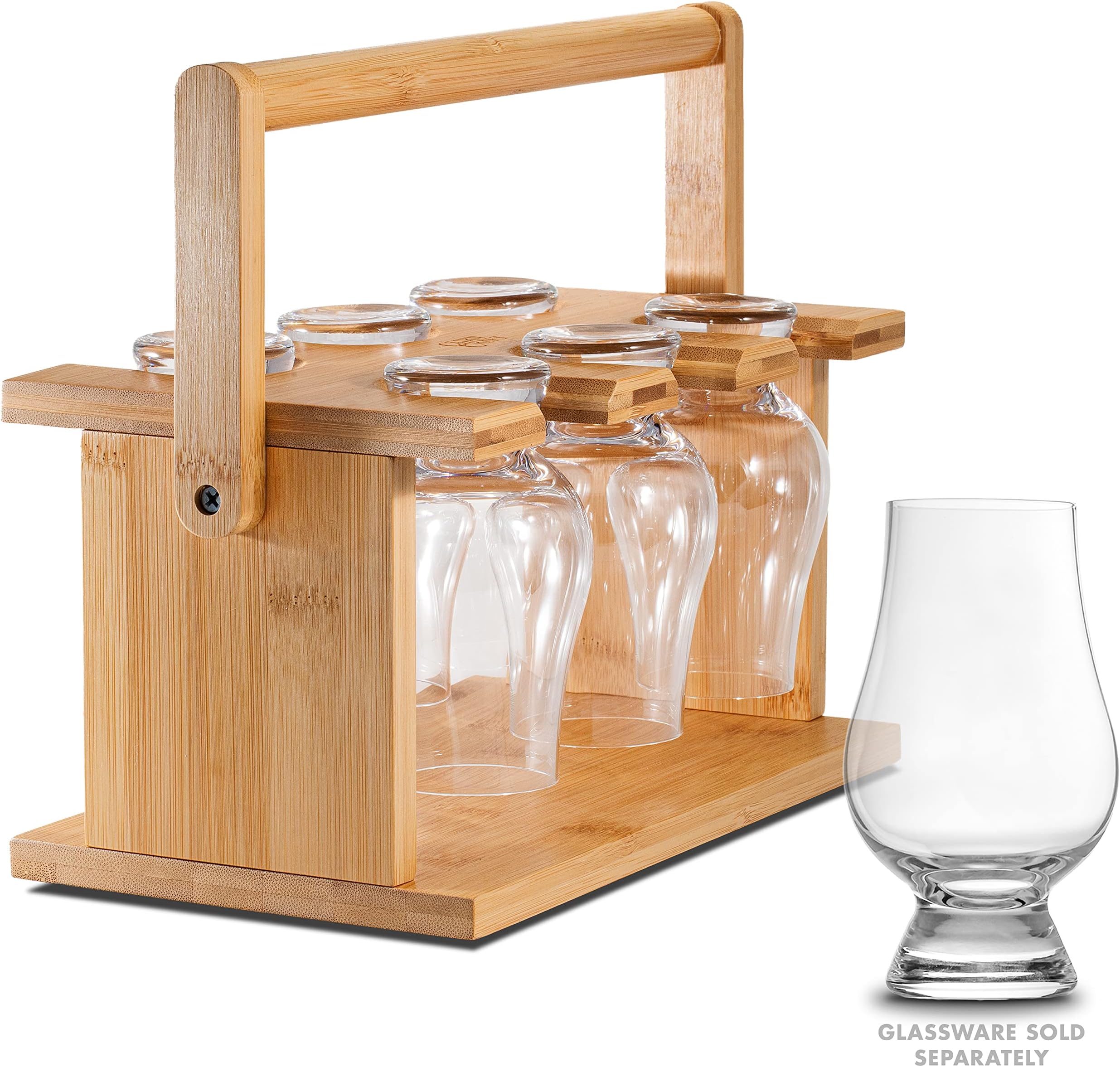 Amazon.com: CairnCradle Whiskey Glass Rack - Under Cabinet Whisky ...