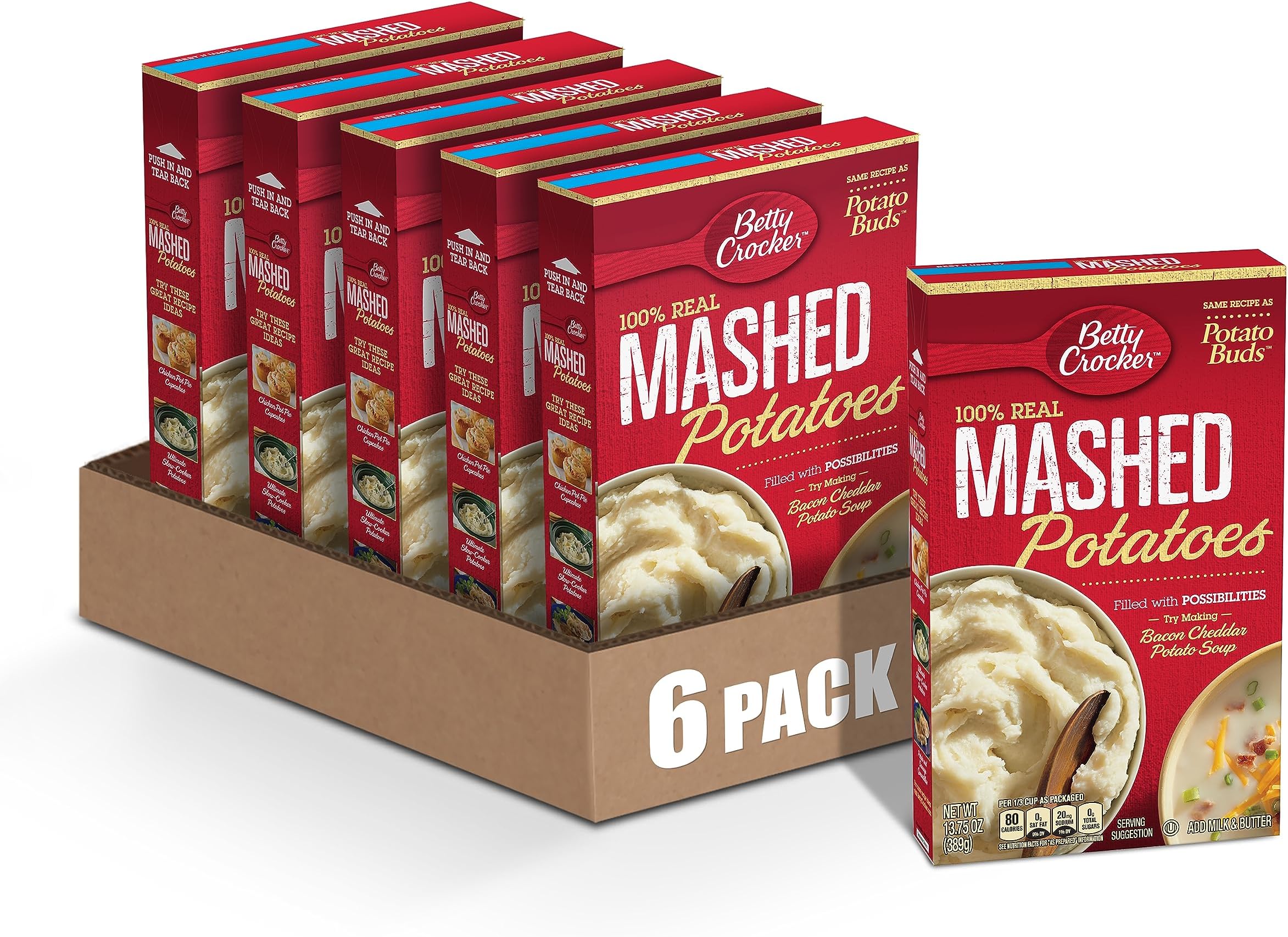 Amazon.com : Hungry Jack Instant Mashed Potatoes, Naturally Flavored ...