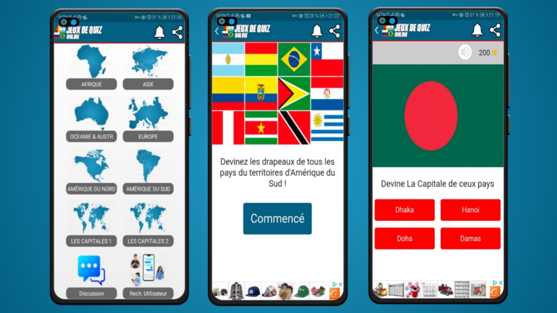 Quiz - Drapeaux des pays du monde - App on Amazon Appstore