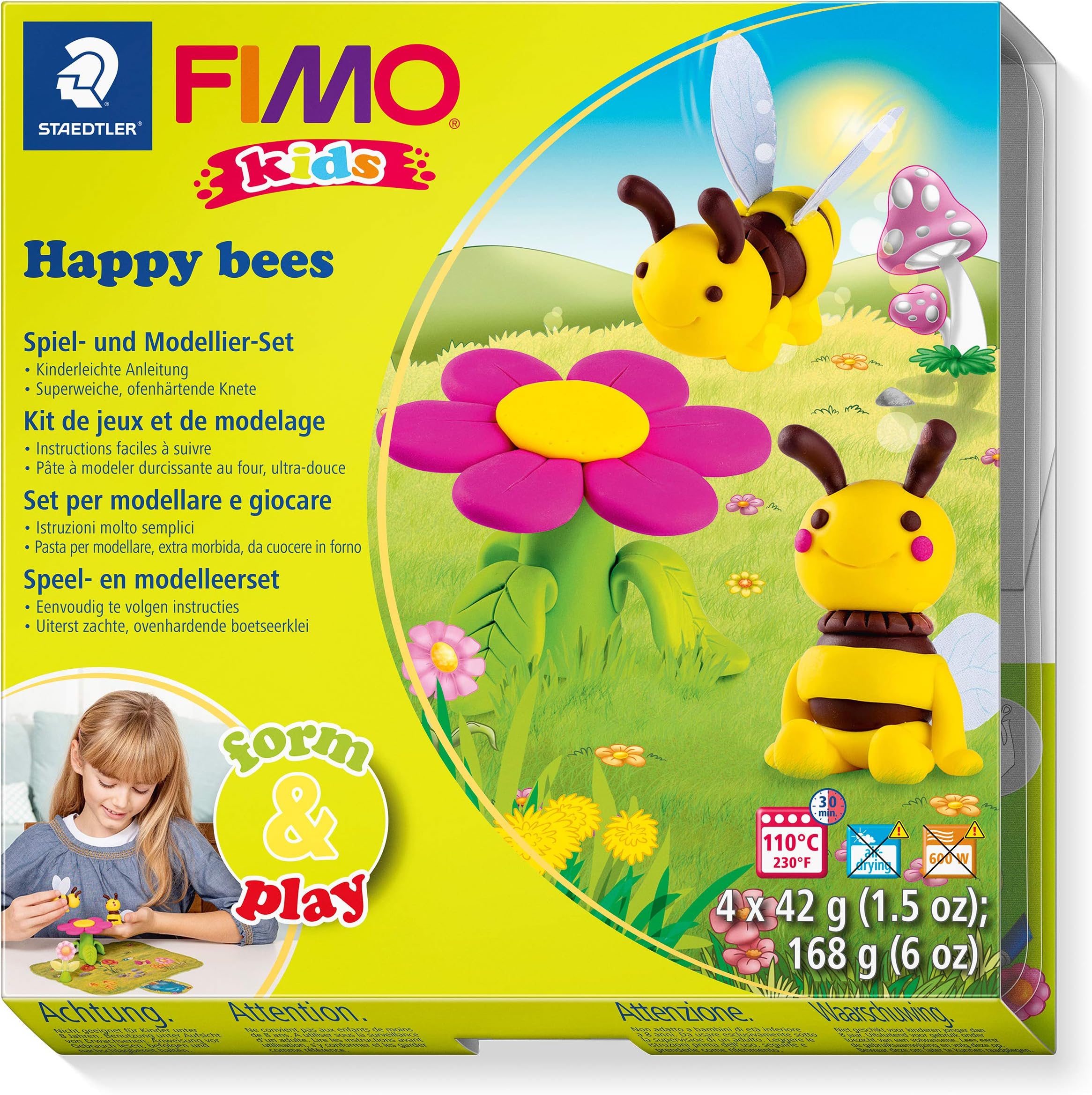 STAEDTLER 8034 19 LYST Unicorn Fimo kids form&play Set (superweiche ...