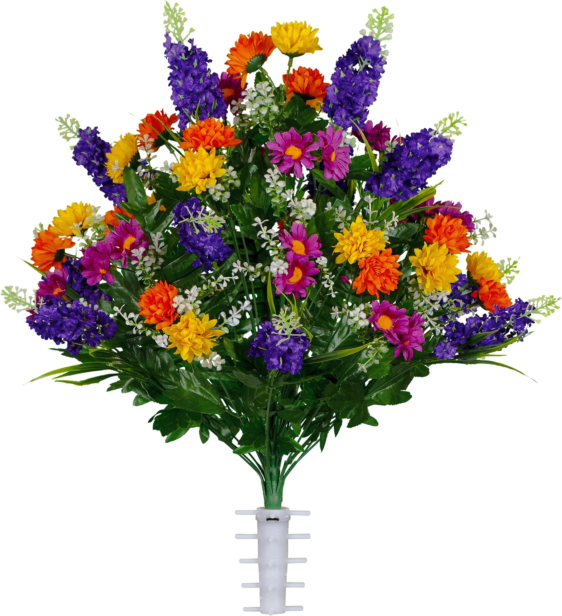 Amazon.com: Saxili Silk Artificial Cemetery Flowers - Vivid Spring ...