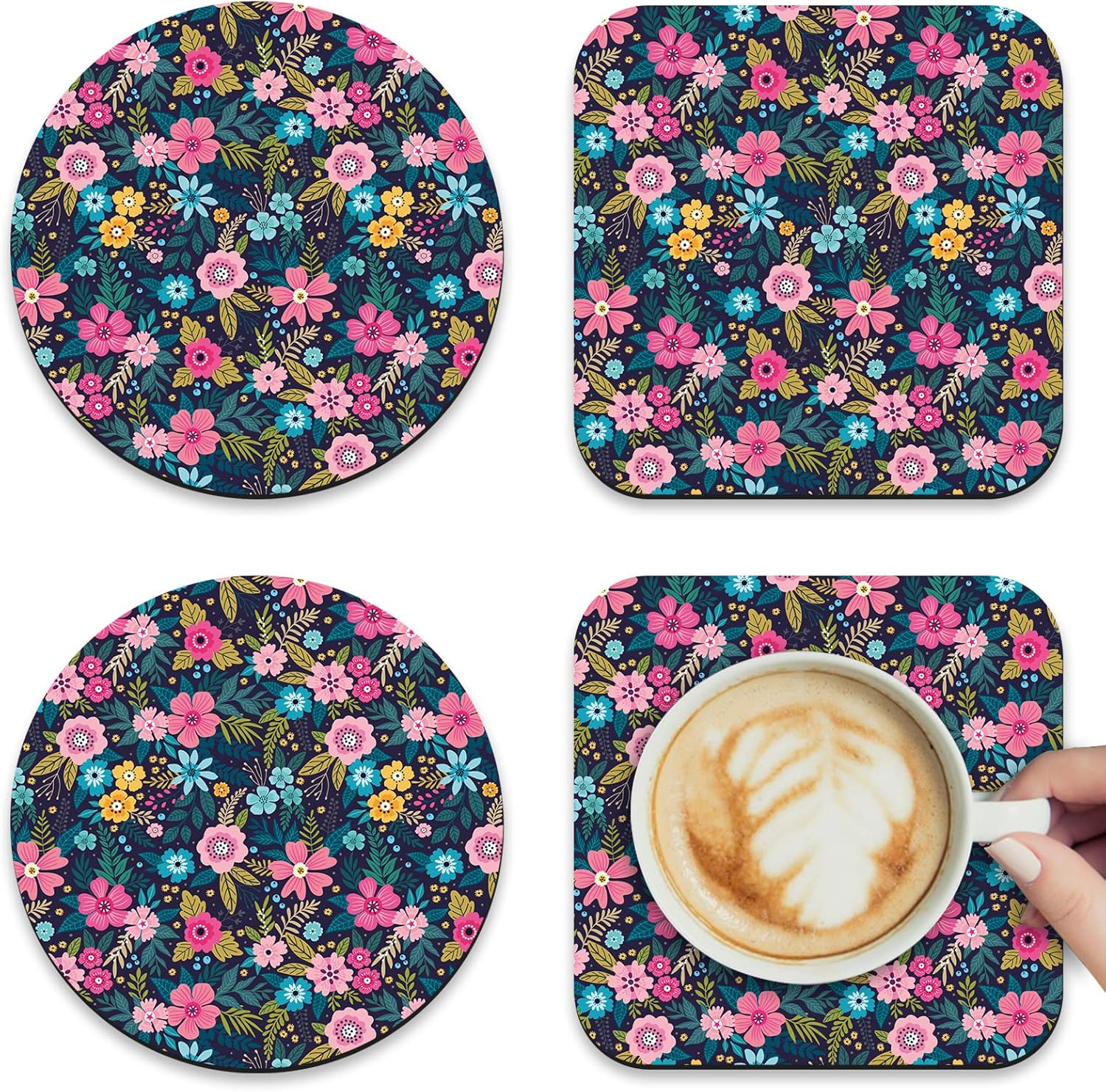 Amazon.com: Coasters for Drinks, Suitable for Coasters for Coffee Table ...