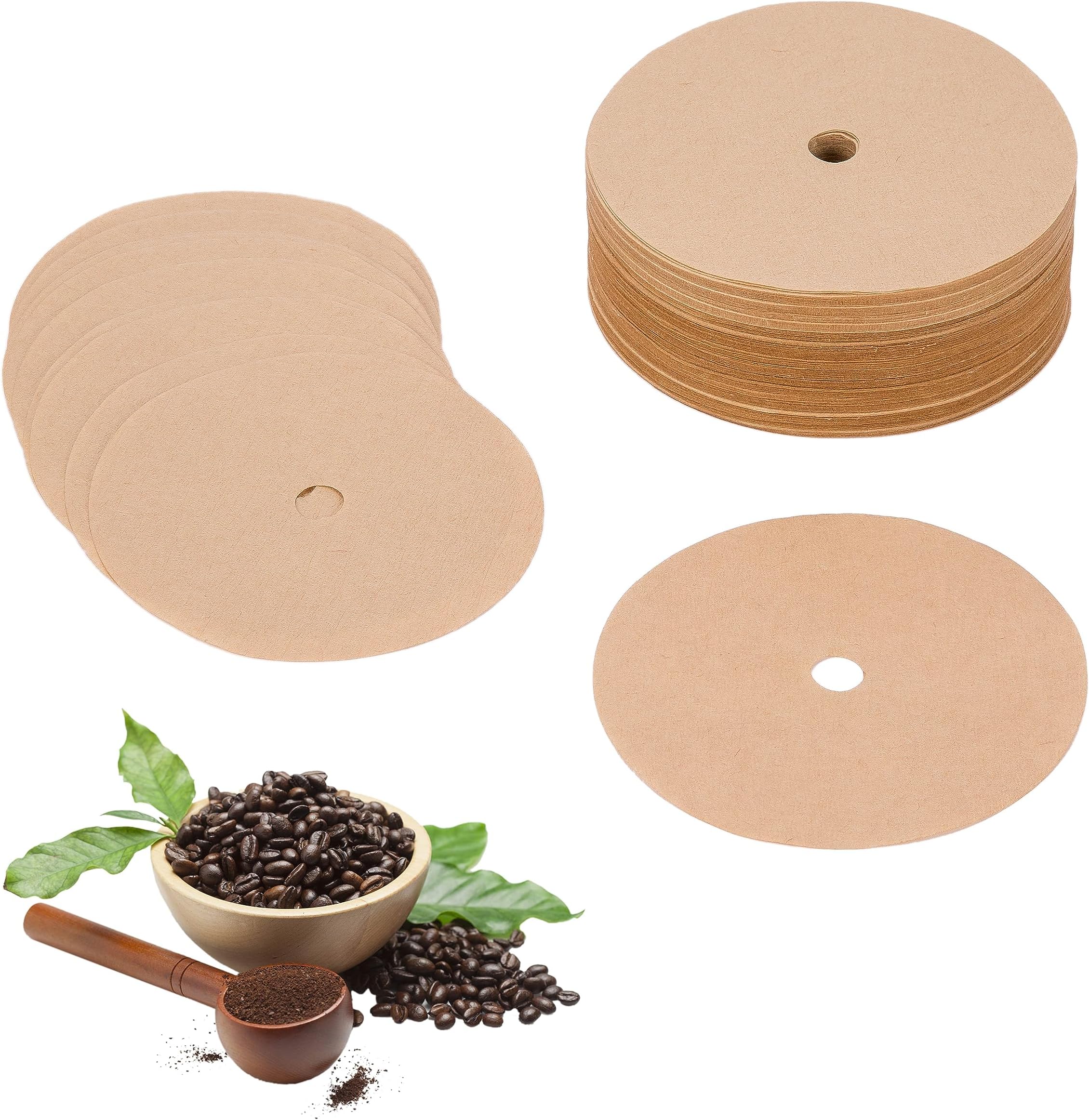 Amazon.com: 220pcs Round Coffee Filters, 3.75inch Coffee Filters Paper ...