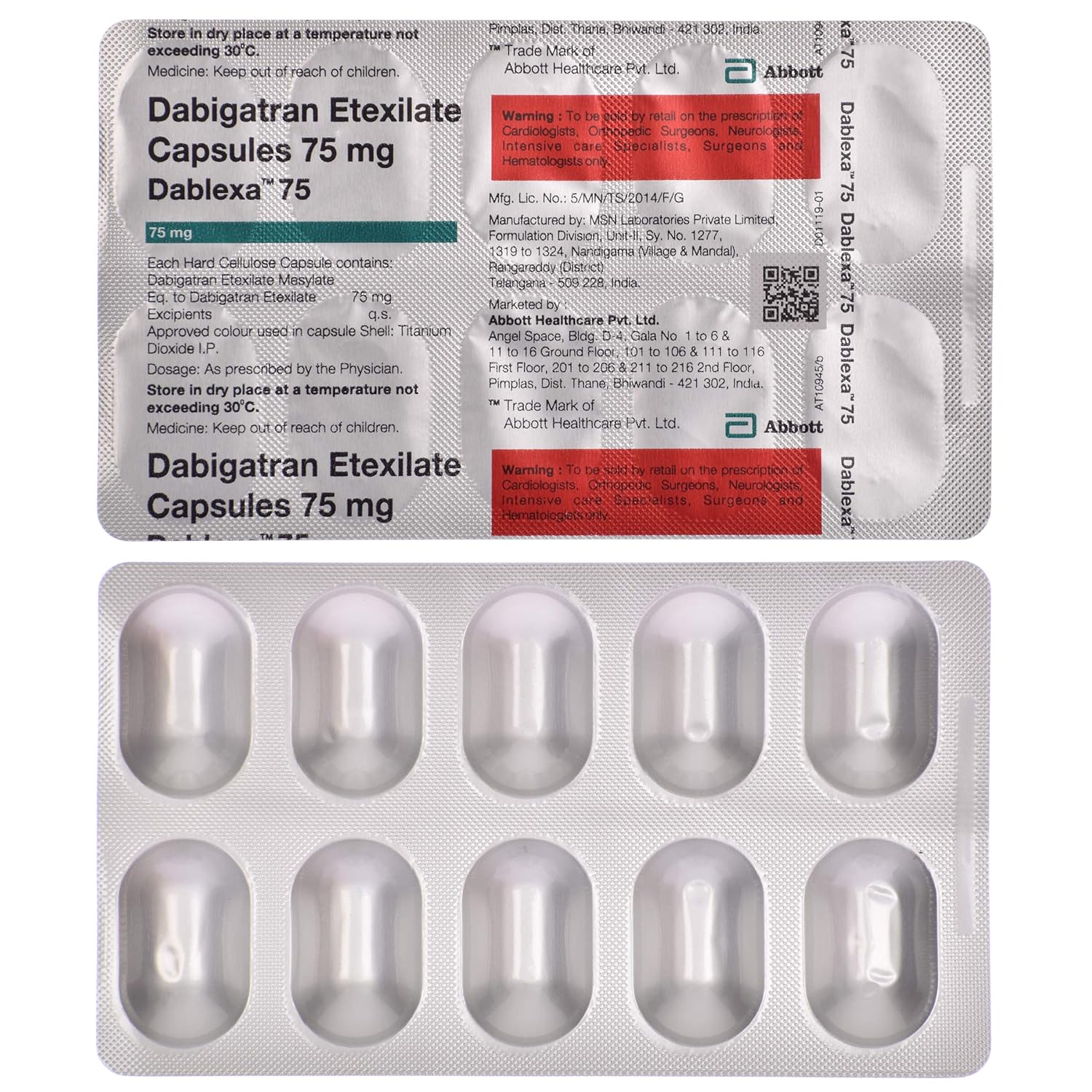 Dablexa 75 - Strip of 10 Capsules : Amazon.in: Health & Personal Care