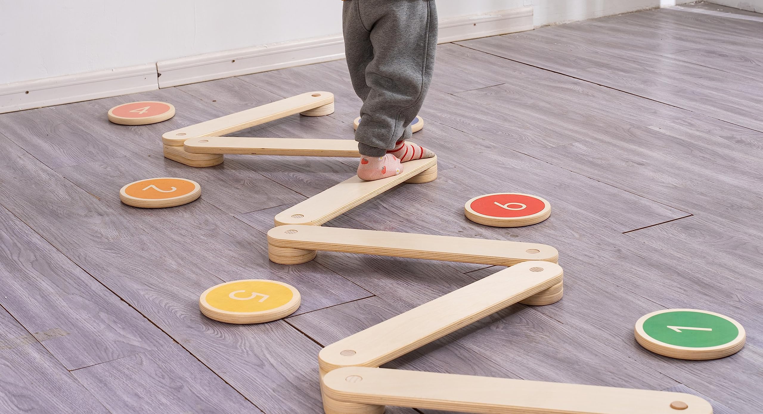 Wooden 6pcs Balance Beam