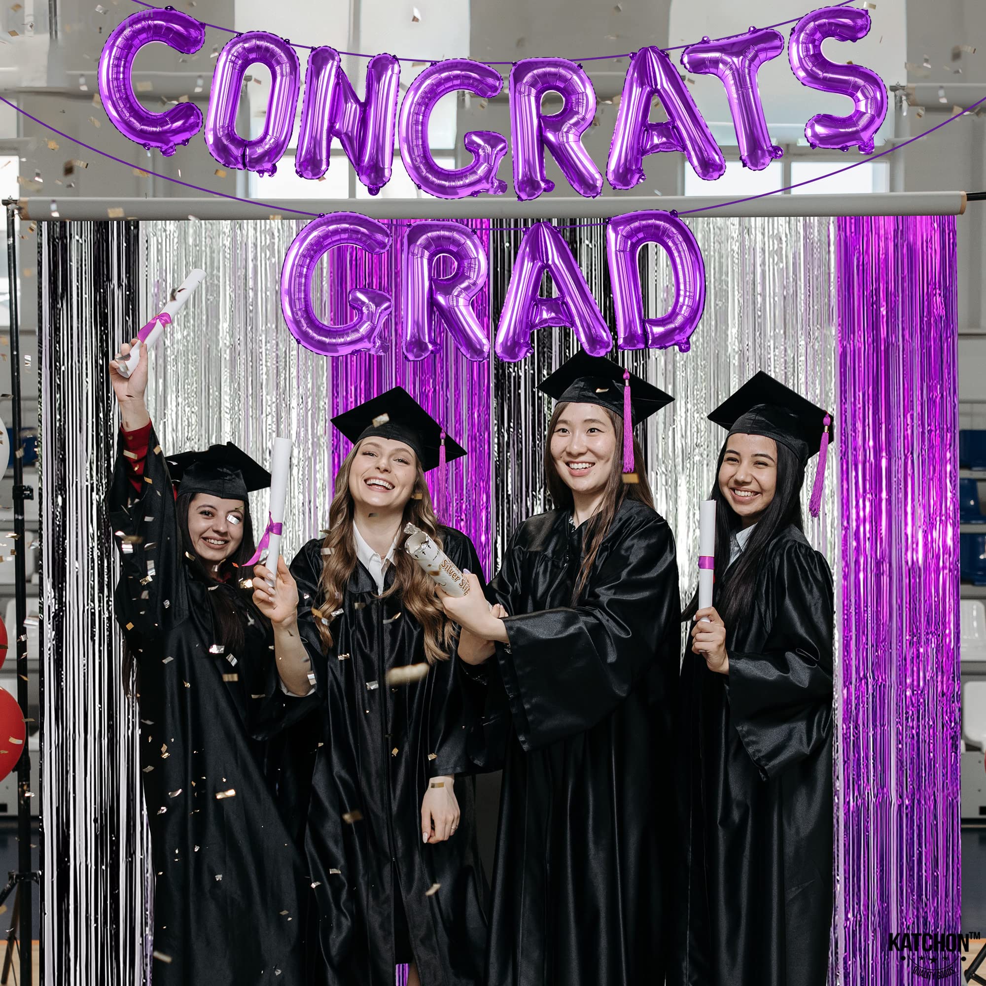 Snapklik.com : Purple Congrats Grad Balloons - 16 Inch Congrats Grad ...