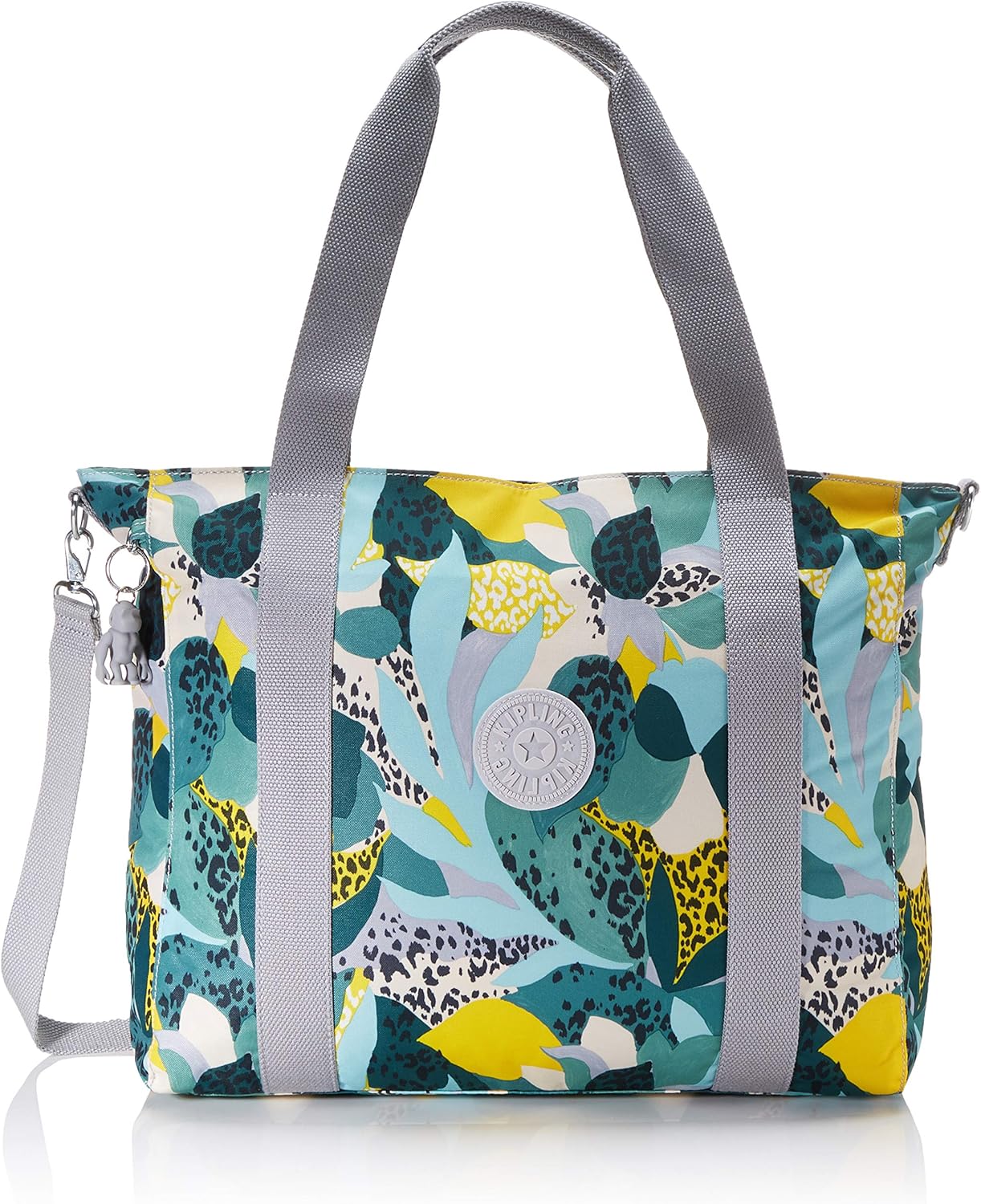Kipling ASSENI Canvas & Beach Tote Bag, 49 cm, 20 liters, Multicolour ...