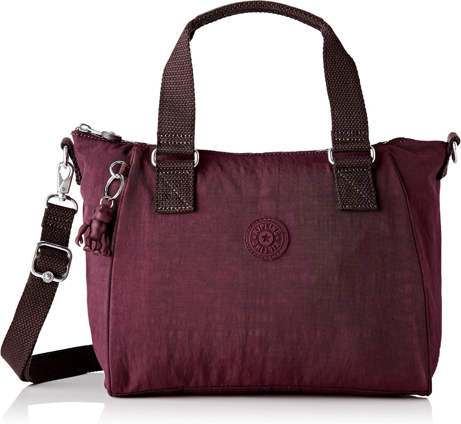 Amazon.com: Kipling Satchel, Purple (Dark Plum 51e) : Clothing, Shoes ...
