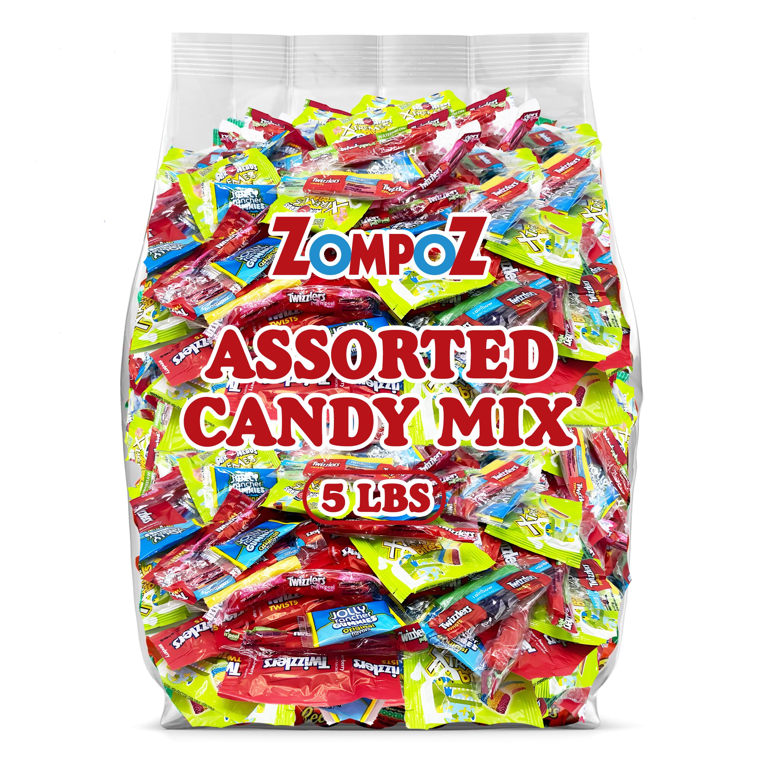 Buy ASSORTED CANDY VARIETY MIX, 5 LBS Bulk, Individually Wrapped, Snack ...