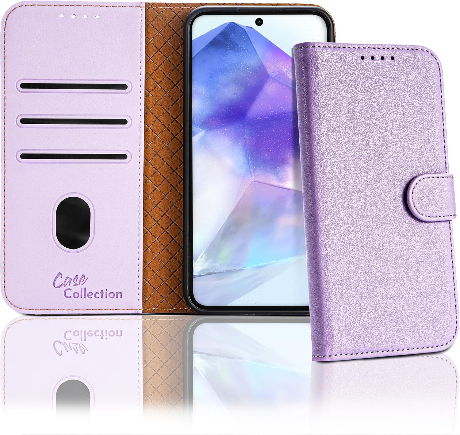 Case Collection for Samsung A55 5G Phone Case - Leather Folio Flip ...