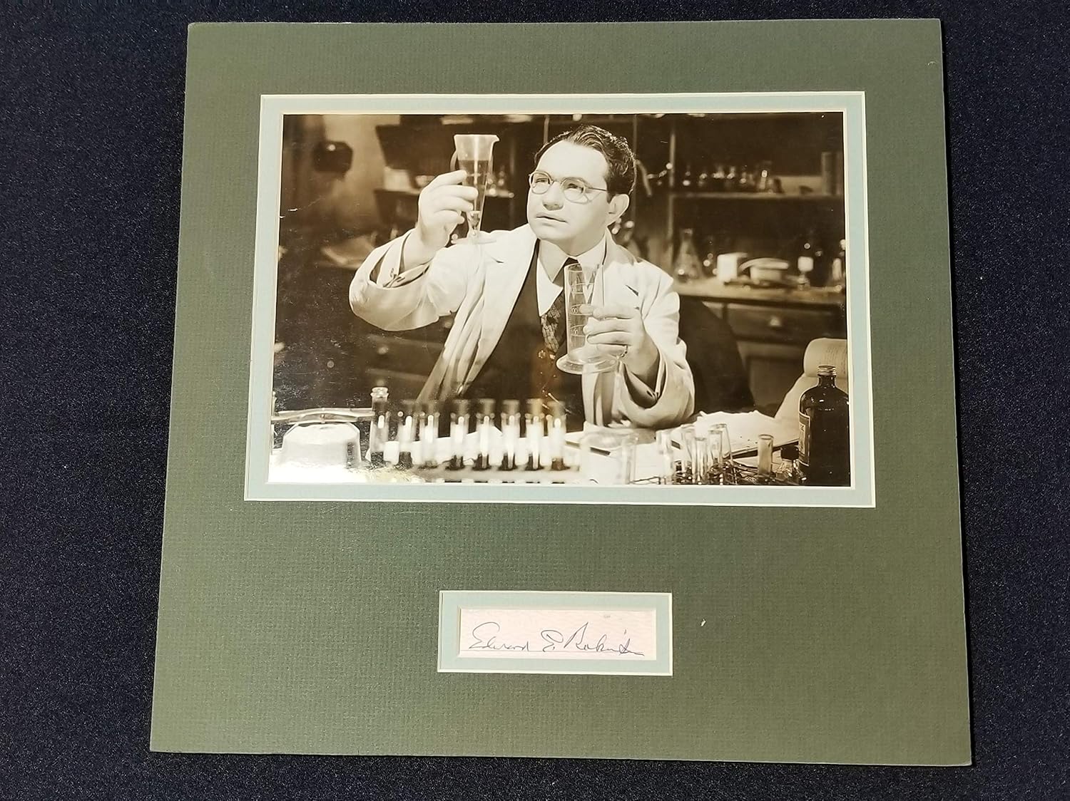 EDWARD G. ROBINSON Film Still with Autograph: Robinson, Edward G ...