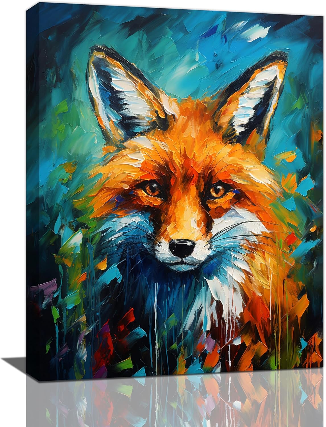 Amazon.com: Fox Decor Wall Art Banksy Fox Pictures Wall Decor Canvas ...